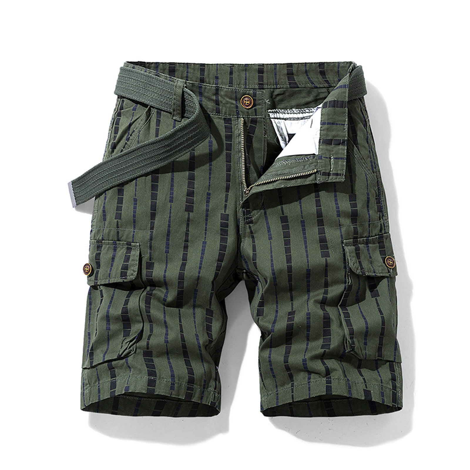 Awdenio Mens Camo Shorts Stretch Camouflage Camo Below The Knee Shorts ...