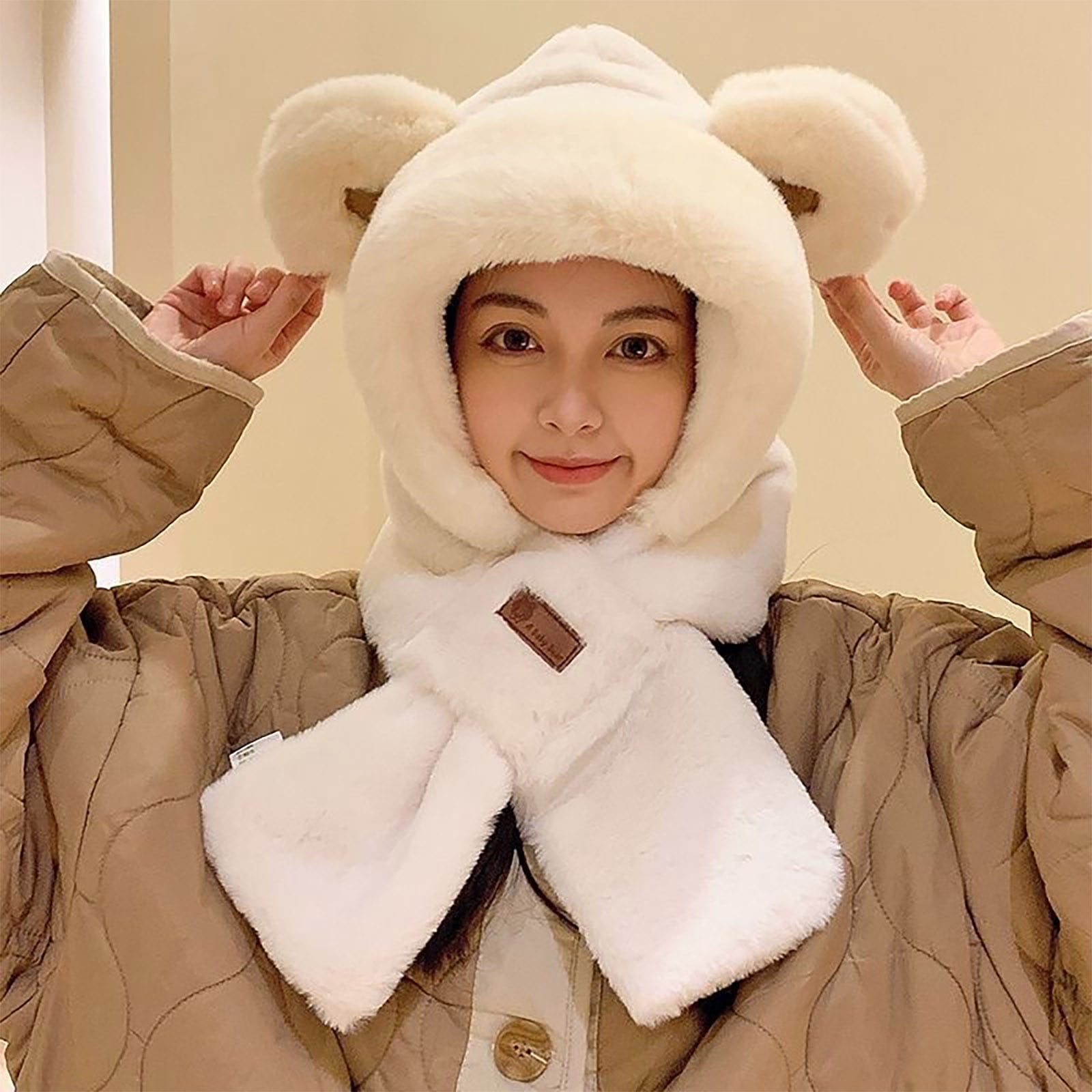 Awdenio Hats for Women Rolled Cuff Beanie Skull Caps Wool Knit Winter ...