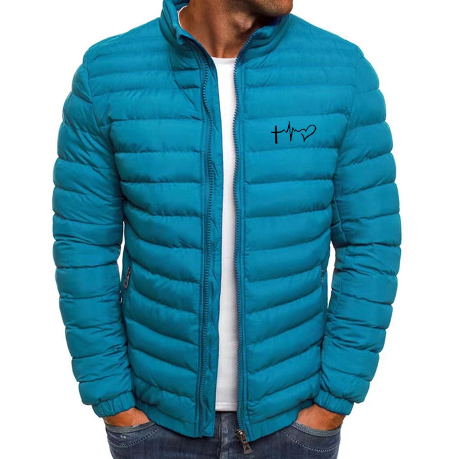 Awdenio Jackets for Men Lightweight Puffer Winter Jacket Water ...