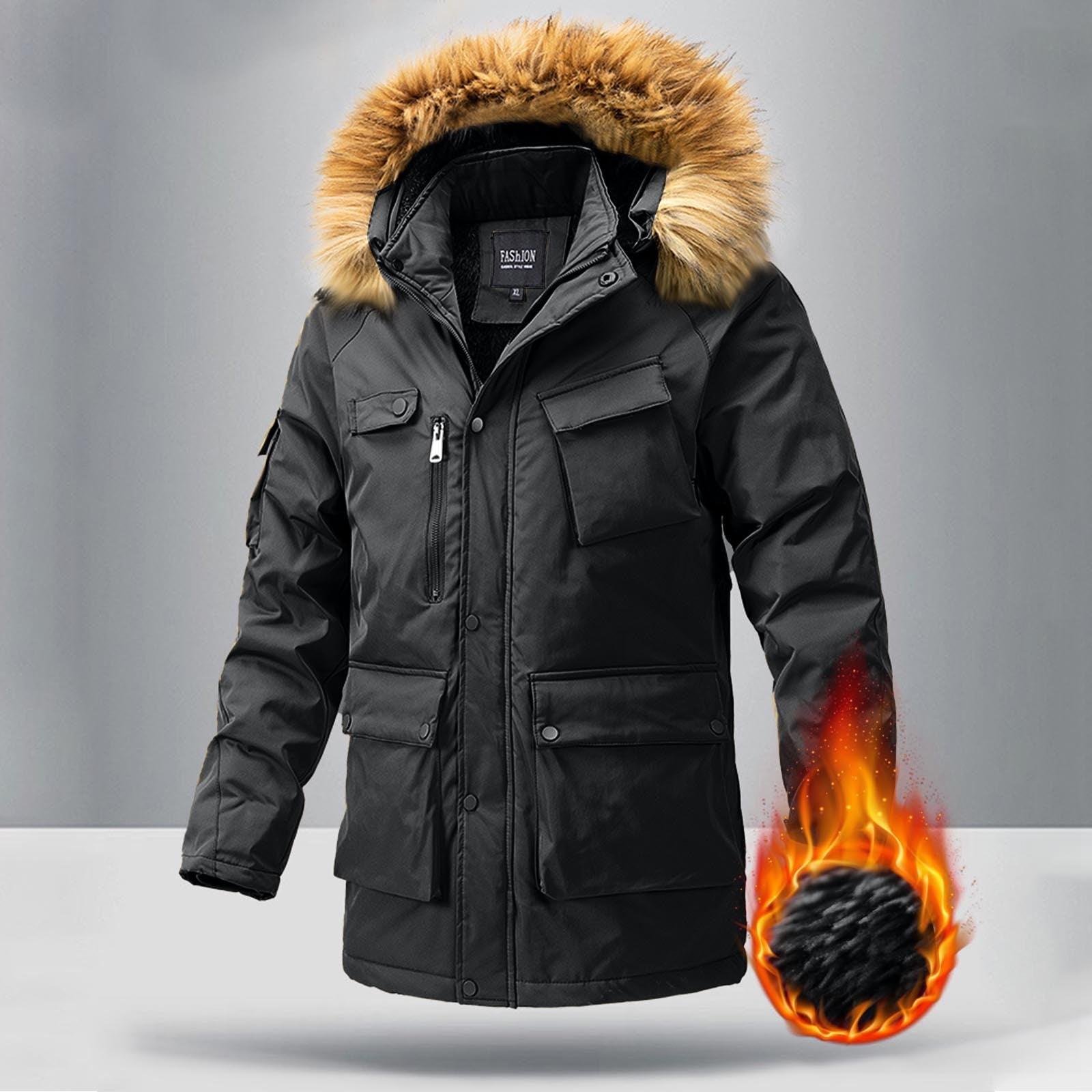 Awdenio Jackets for Men Waterproof Ski Jacket Windproof Winter Snow ...