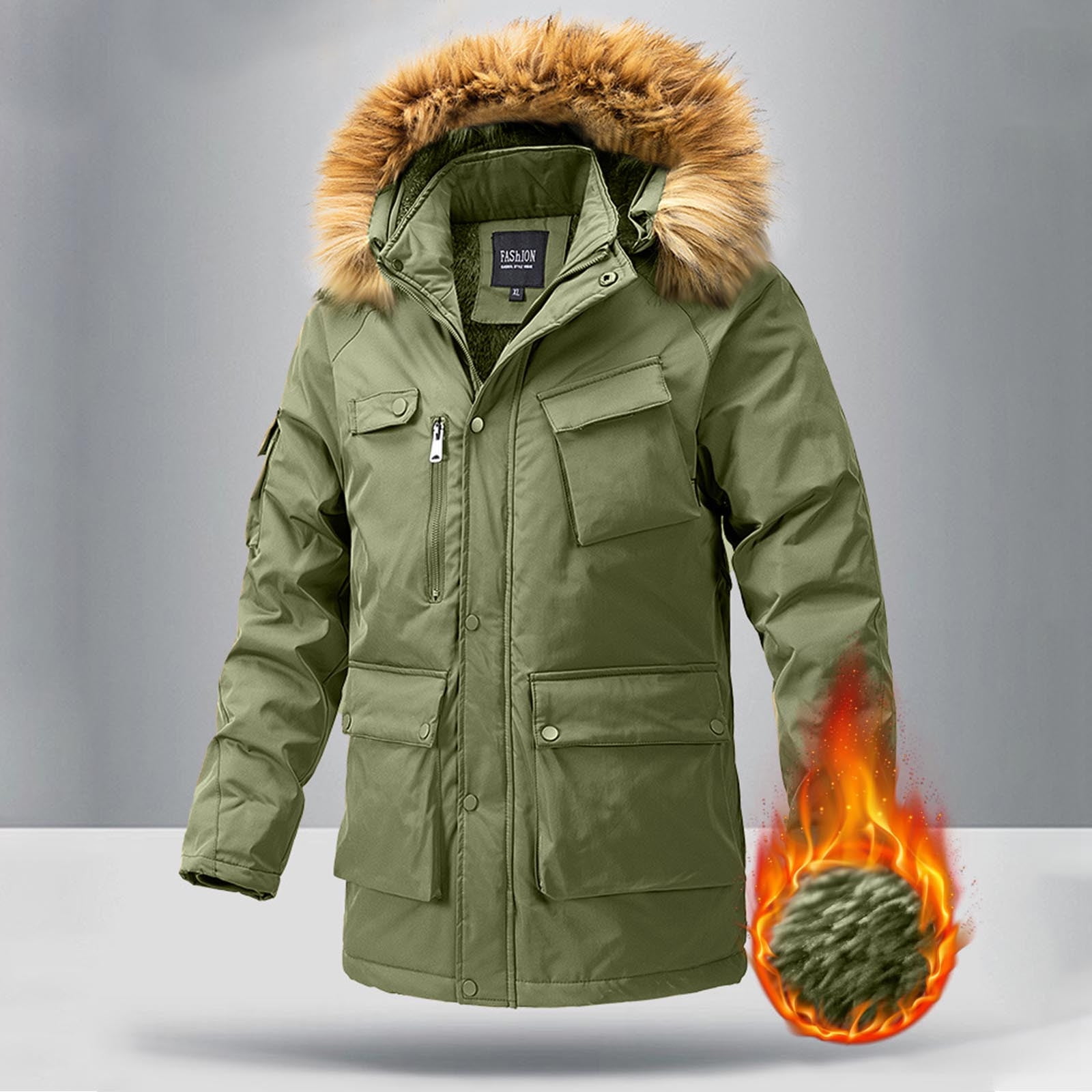 Awdenio Jackets for Men Waterproof Ski Jacket Windproof Winter Snow ...