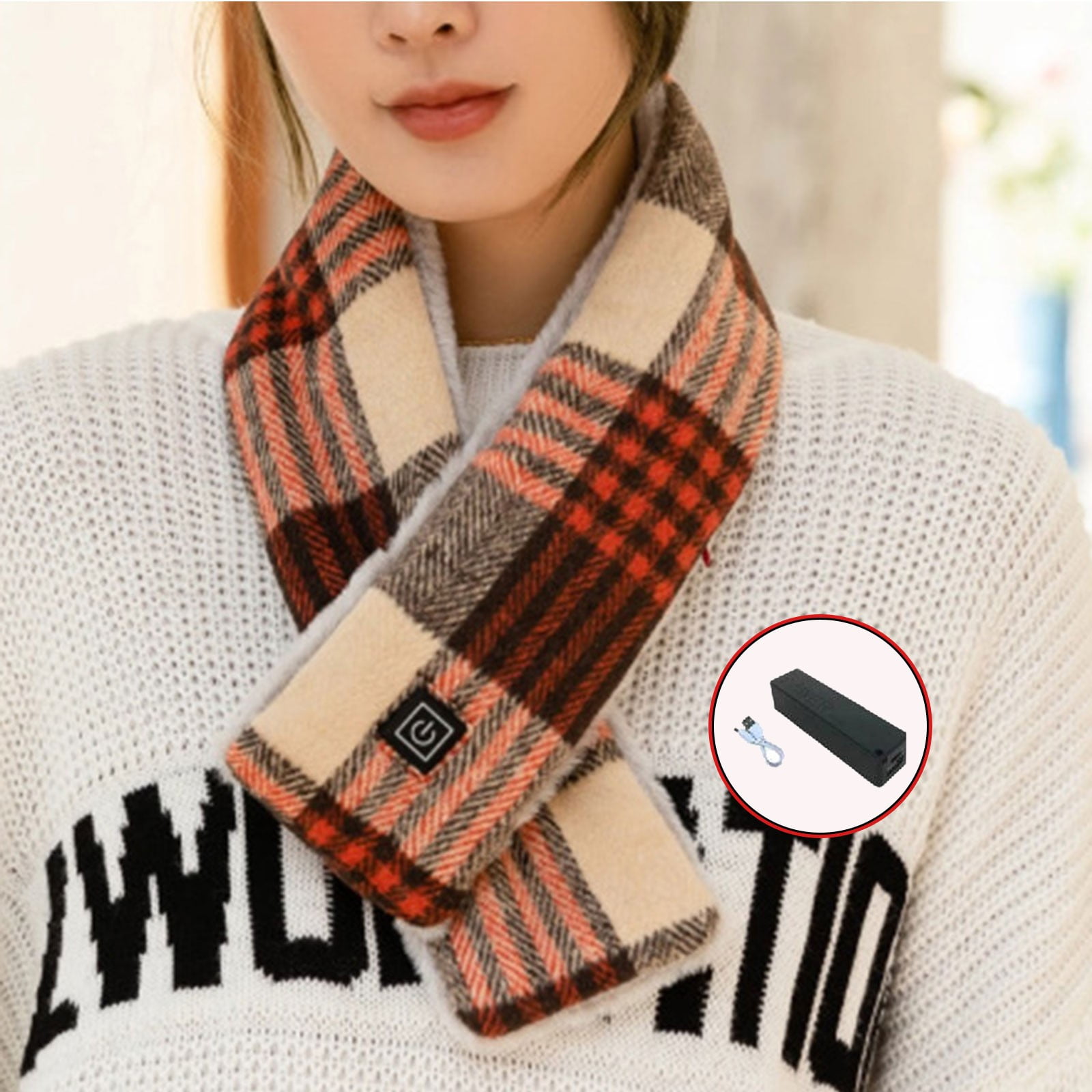 Awdenio Lightweight Heating Scarf Graphene Electric Heating Smart Usb ...