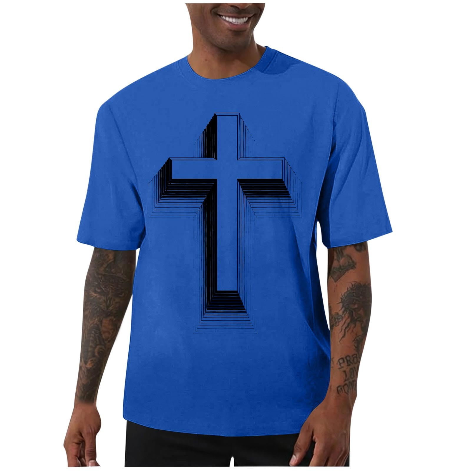 Awdenio Men Shirts Easter-print T-Shirt for Design Breathable Cool ...