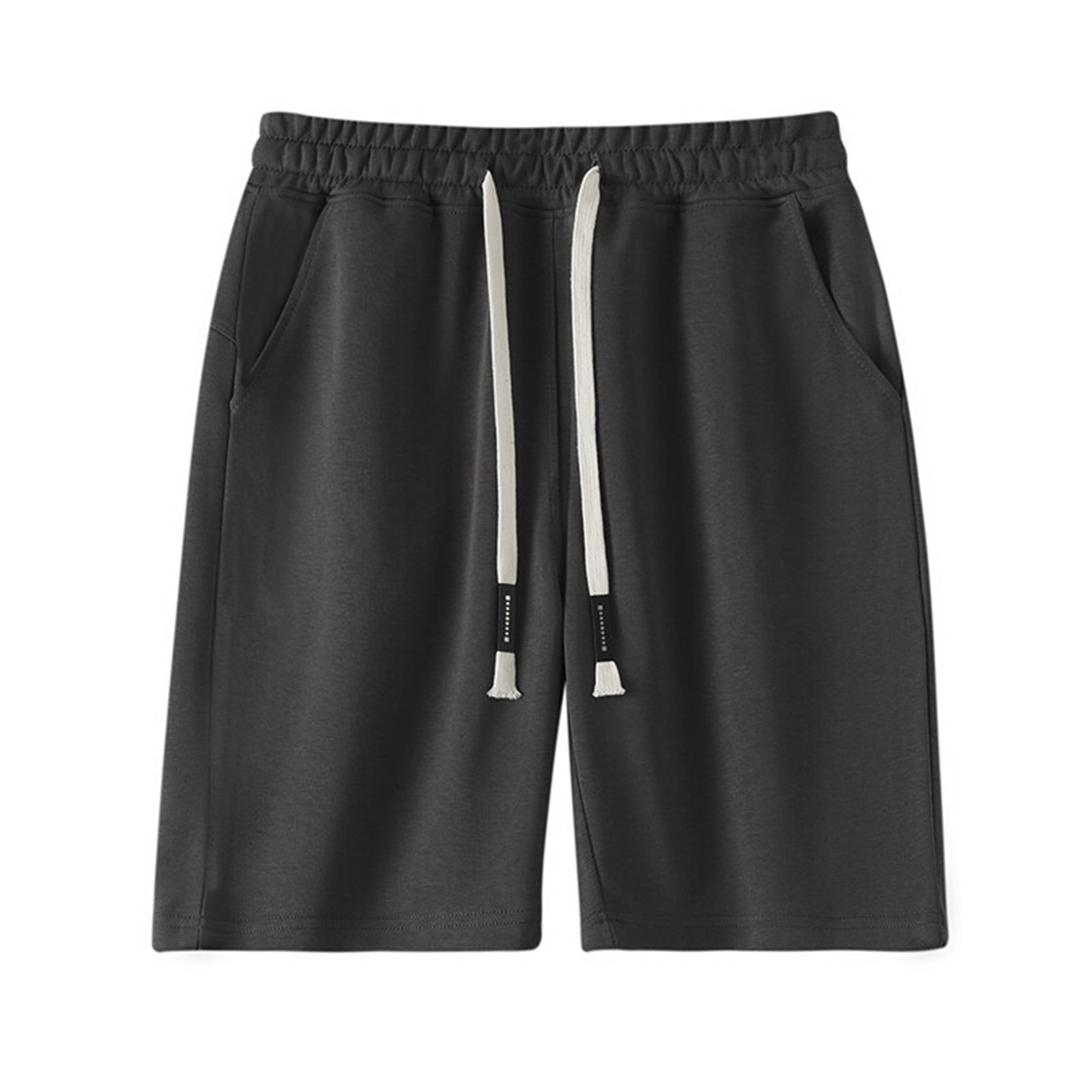 Awdenio Men Shorts Elastic Waist Knee Length Casual Bermuda Shorts with ...