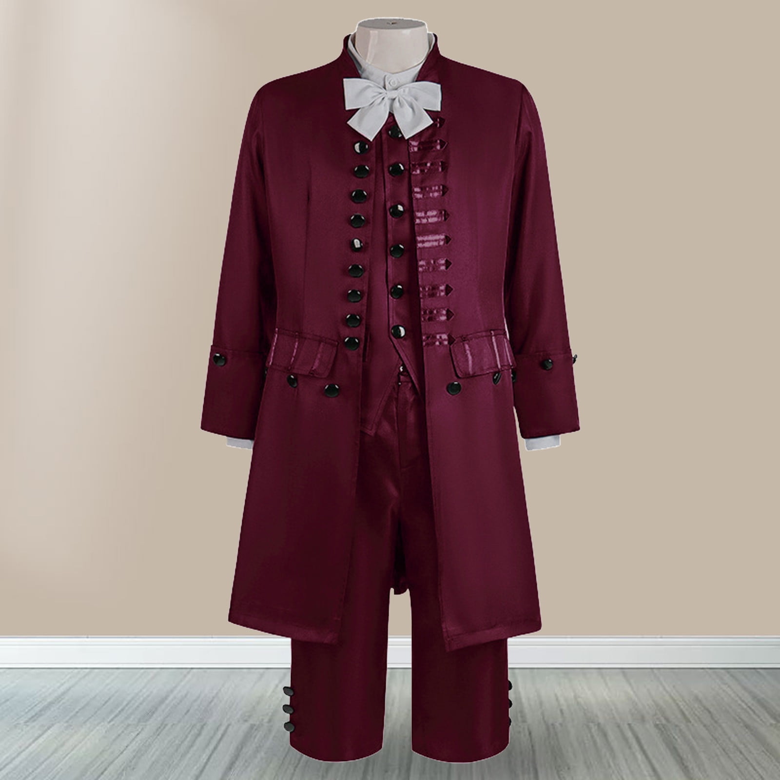 Awdenio Men Two Piece Outfits Sets. Steampunk Medieval Jacket Formal ...