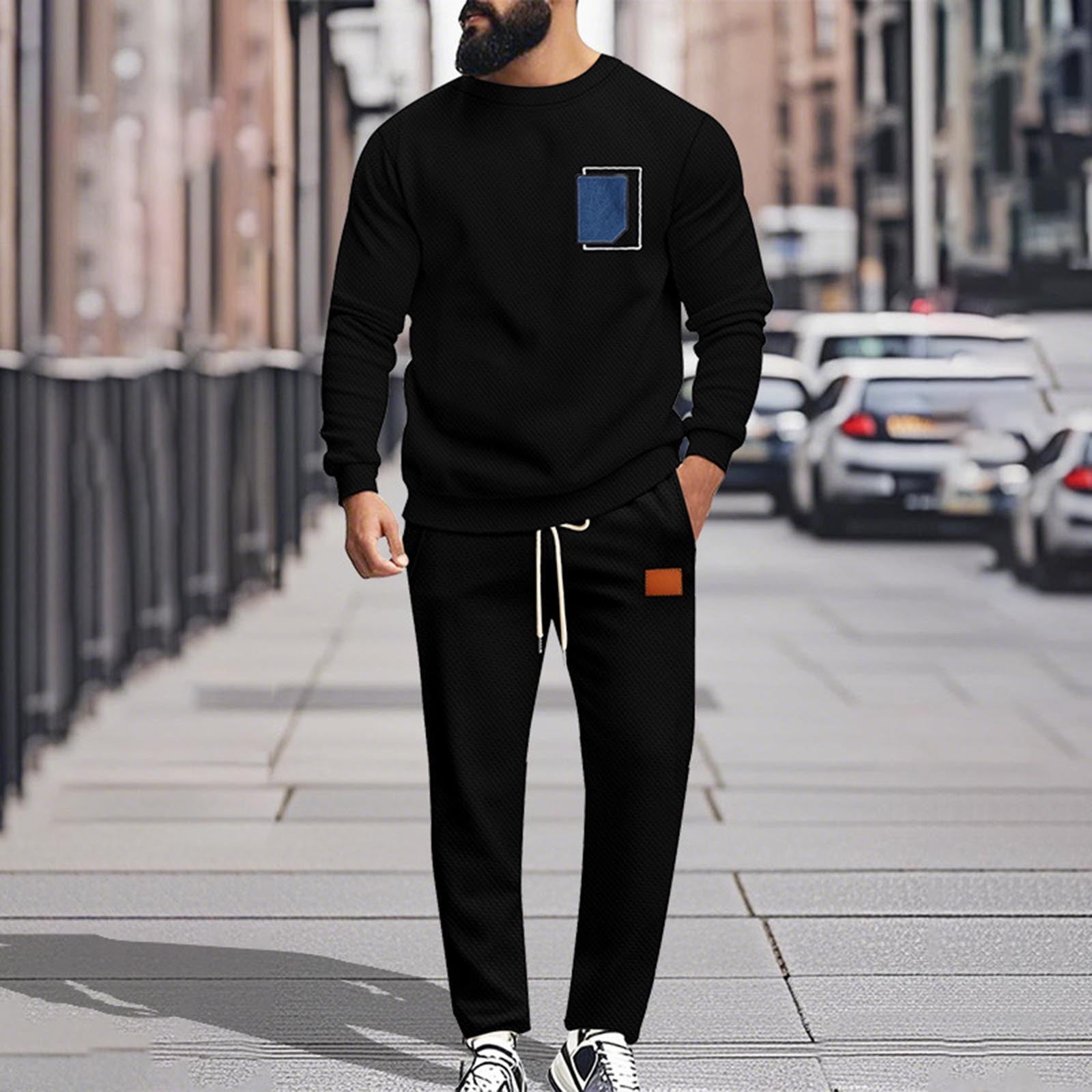 Awdenio Men Two Piece Outfits Sets. Tracksuit 2 Piece Sweatsuit Sets ...