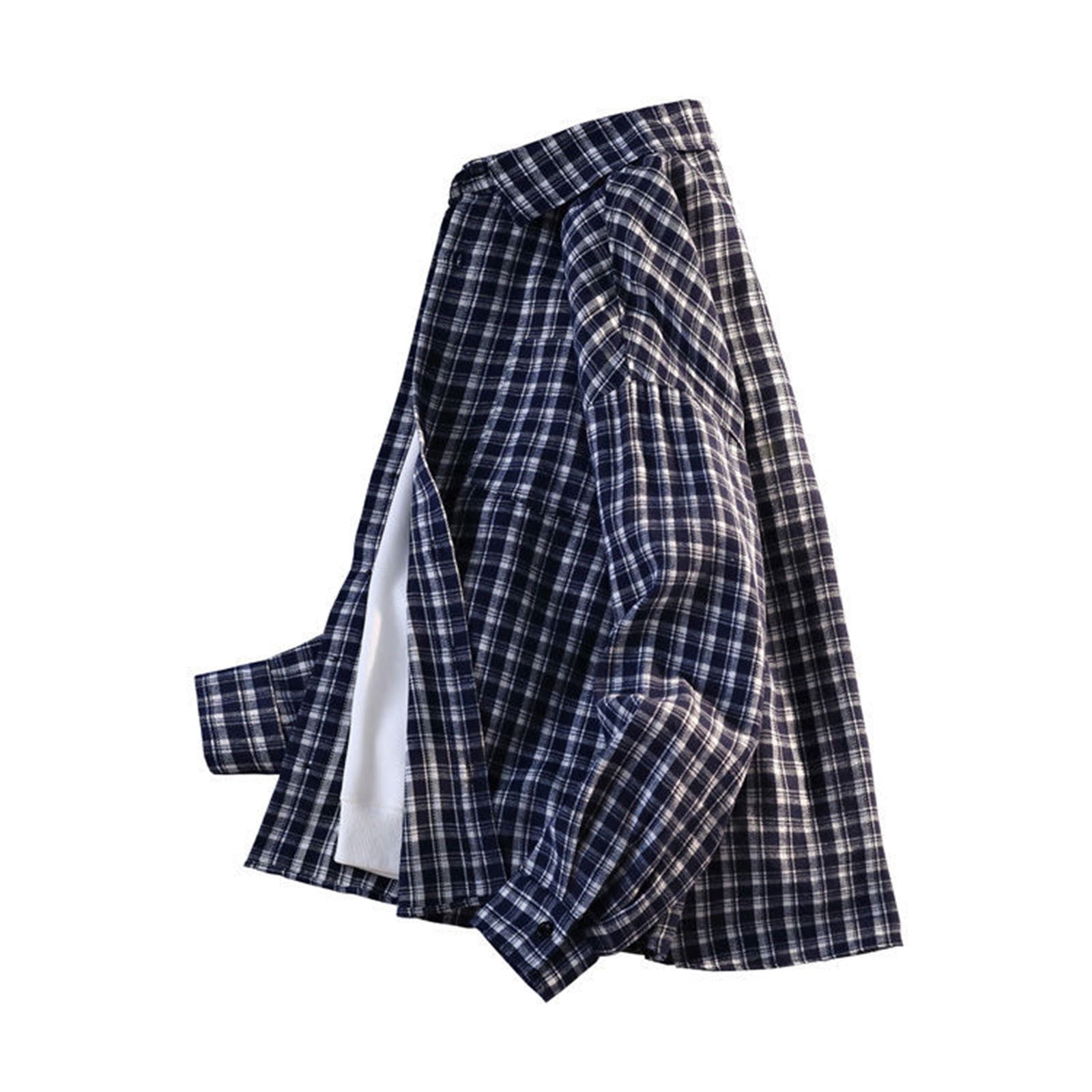 Awdenio Men's Clothing Regular Fit Long Sleeve Plaid Shirt, Button Down ...
