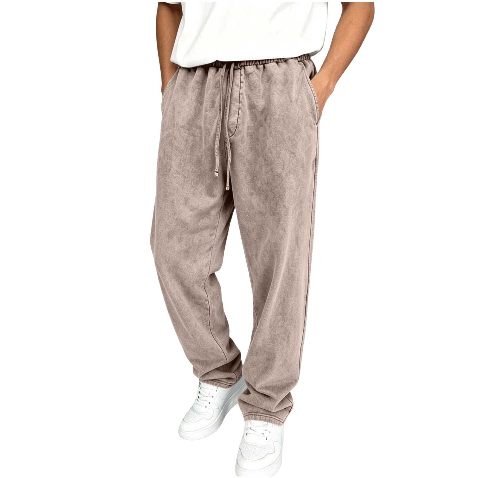 Mavick Men's Pants Casual Regular Fit Denim Pants Straight Leg Jeans ...