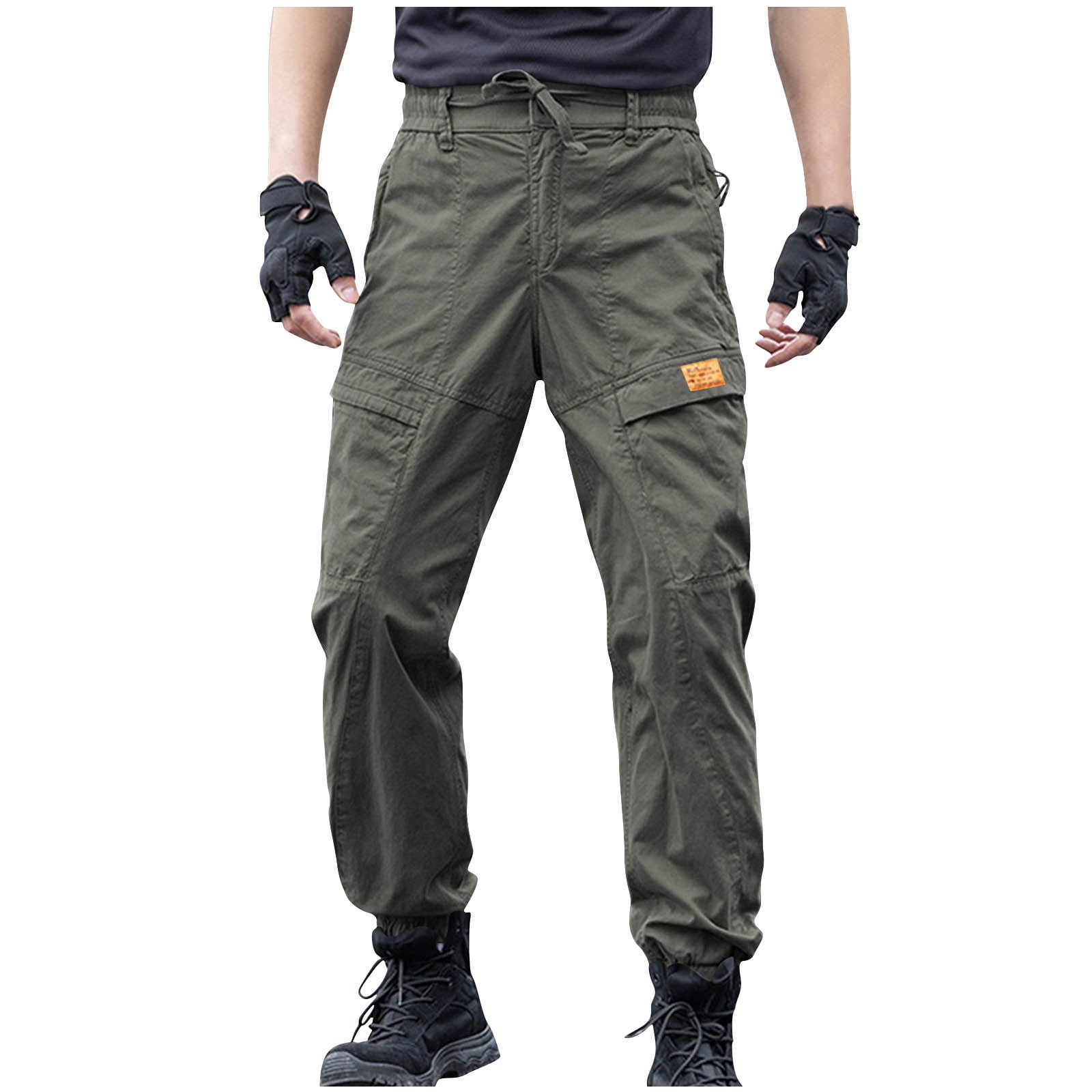 Mavick Men's Pants Waist Drawstring Joggers Hiking Tactical Pants for ...