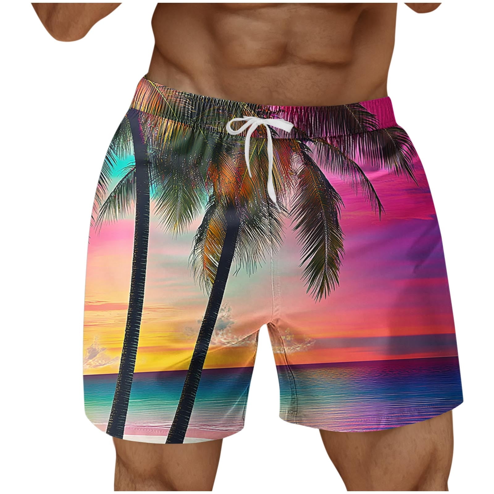 Awdenio Men's Shorts Novelty Beach Shorts Quick Dry Swimwear Sports ...