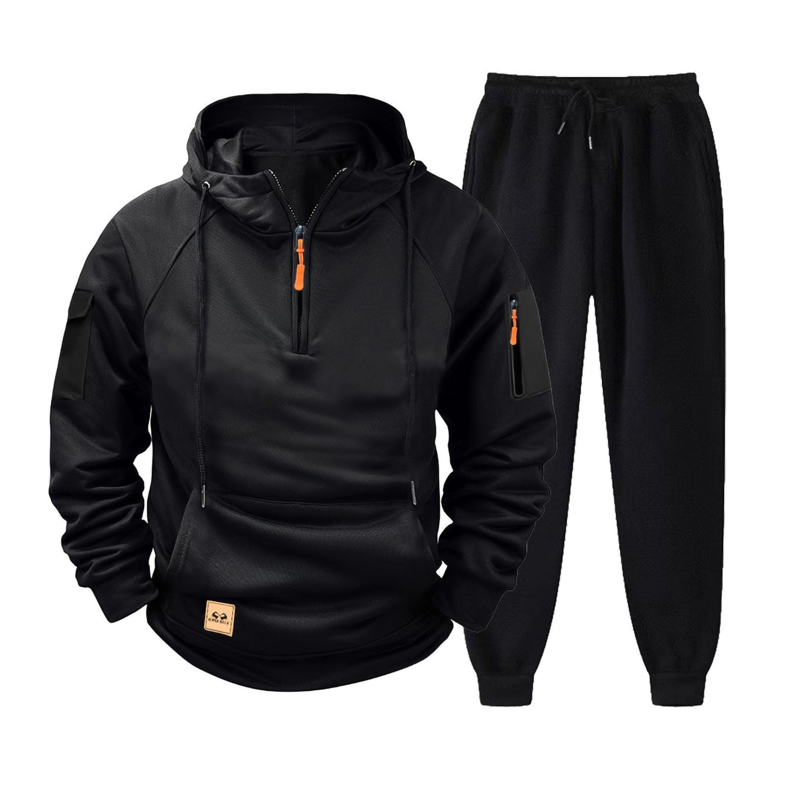 Awdenio Men's Sweatshirts 2 Pieces Tracksuits Running Sports Suits ...