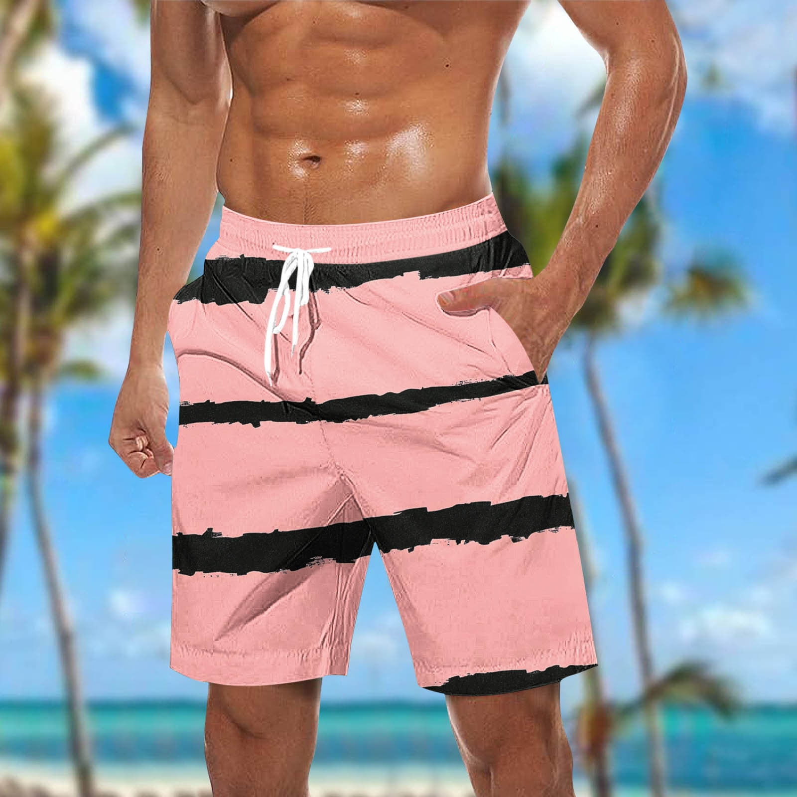 Awdenio Mens Basketball Shorts Swim Trunks with Liner Quick Dry ...
