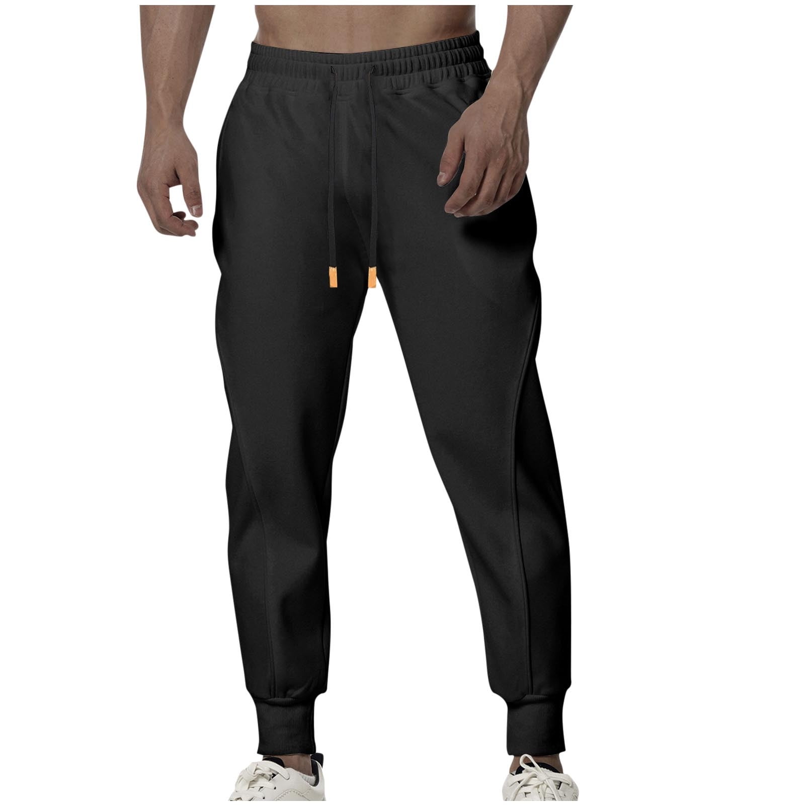 Awdenio Mens Fashion Drawstring Cargo Joggers Pants Casual Athletic ...