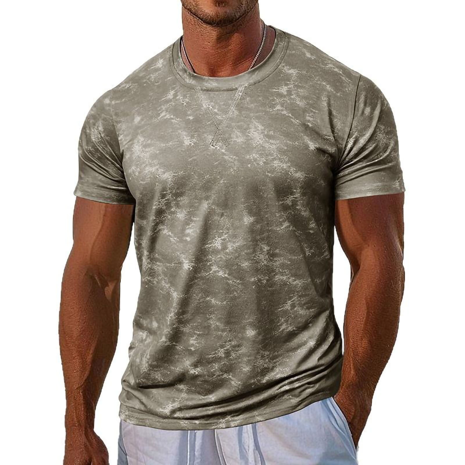 Awdenio Mens Summer Tops Tall T Shirts Tie Dye Shirts for Men Extra ...
