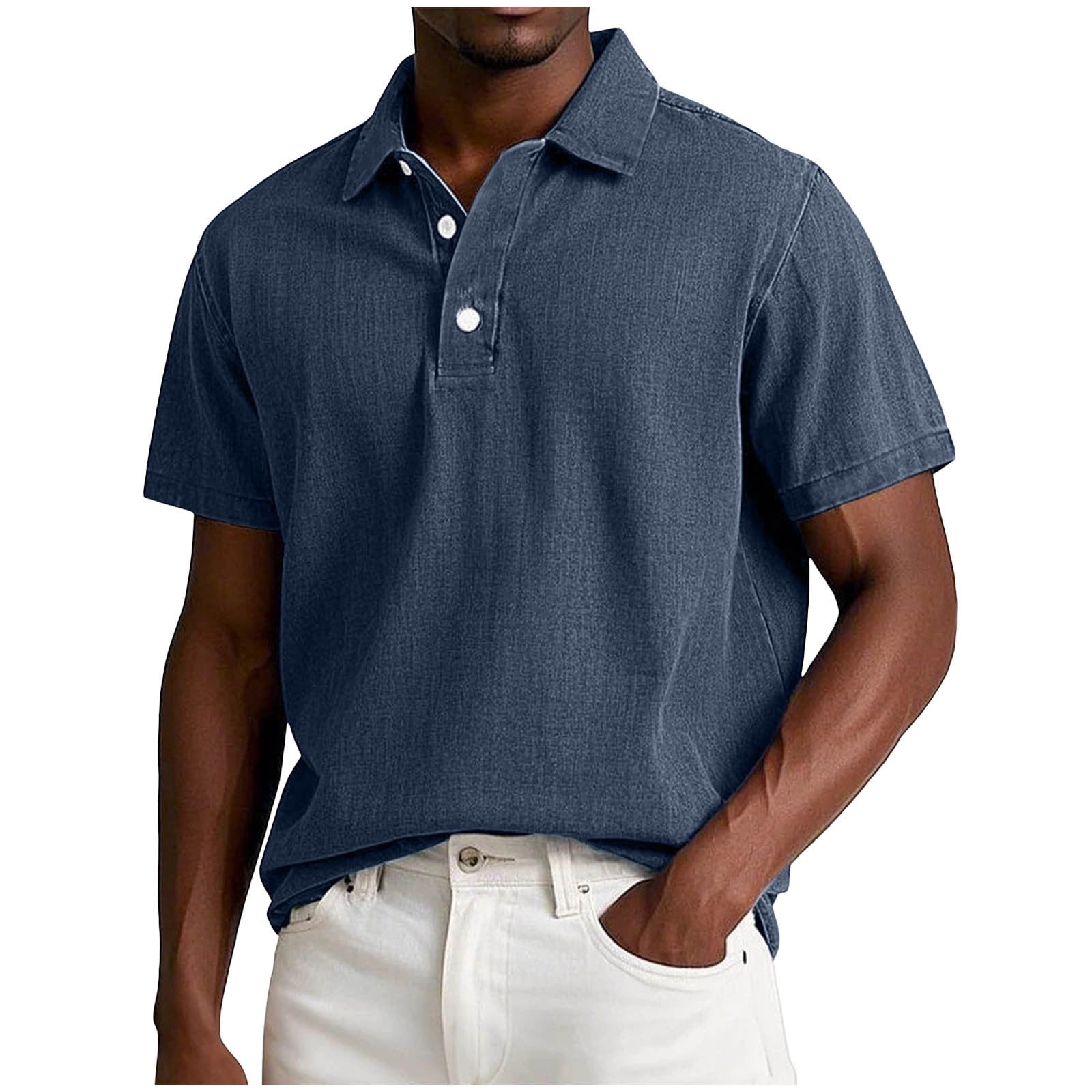 Awdenio Mens T-shirts Short Sleeve V Neck Knit Shirt Casual Vintage ...