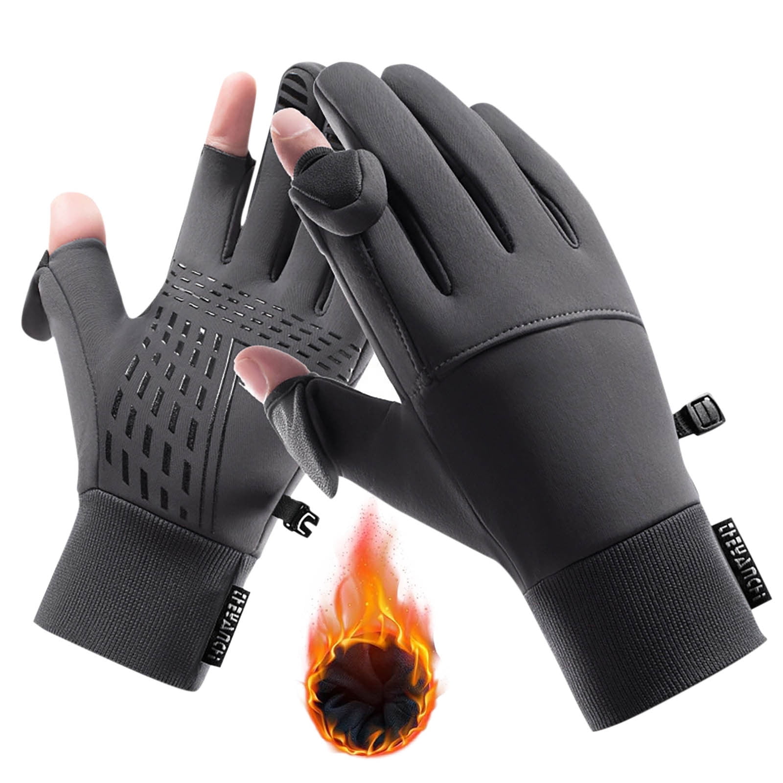 Awdenio Mens Womens Winter Gloves Adjustable Windproof Warm for Work ...