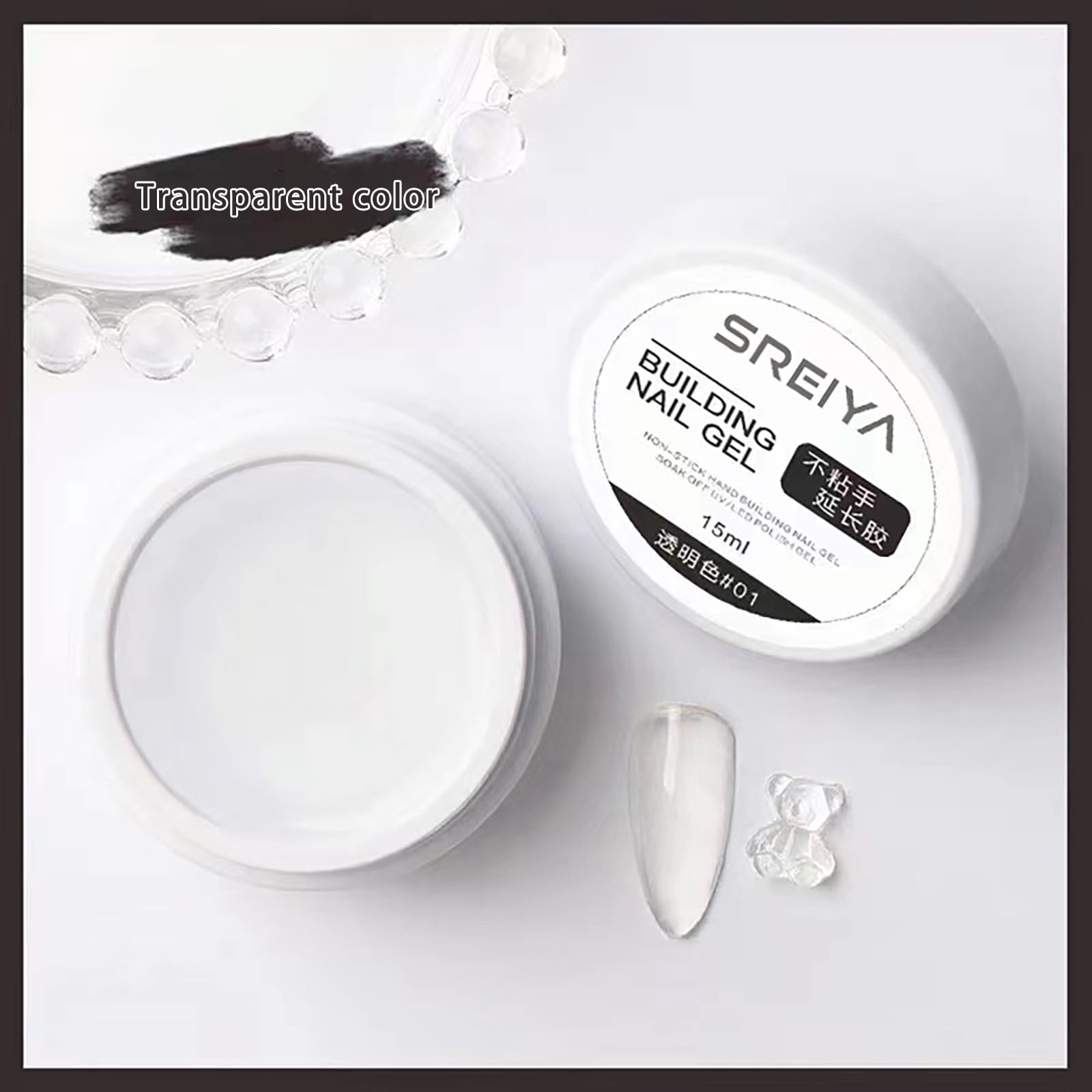 Awdenio Nail Lengthening Gel, Solid Gel Lengthening Nail Gel, Clear ...