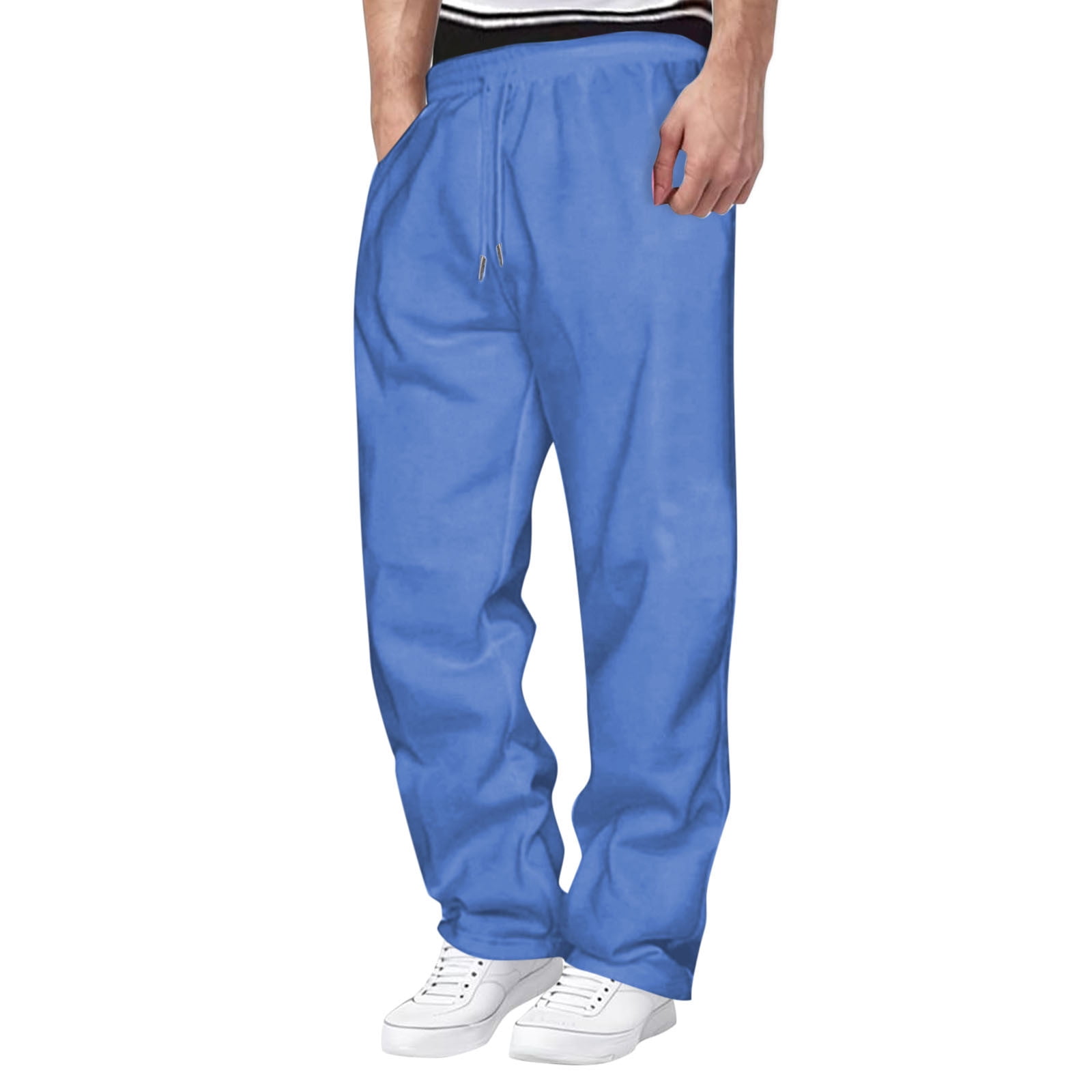 Awdenio New Arrivals Pants for Men Cargo Sweatpants Rope Loosening ...