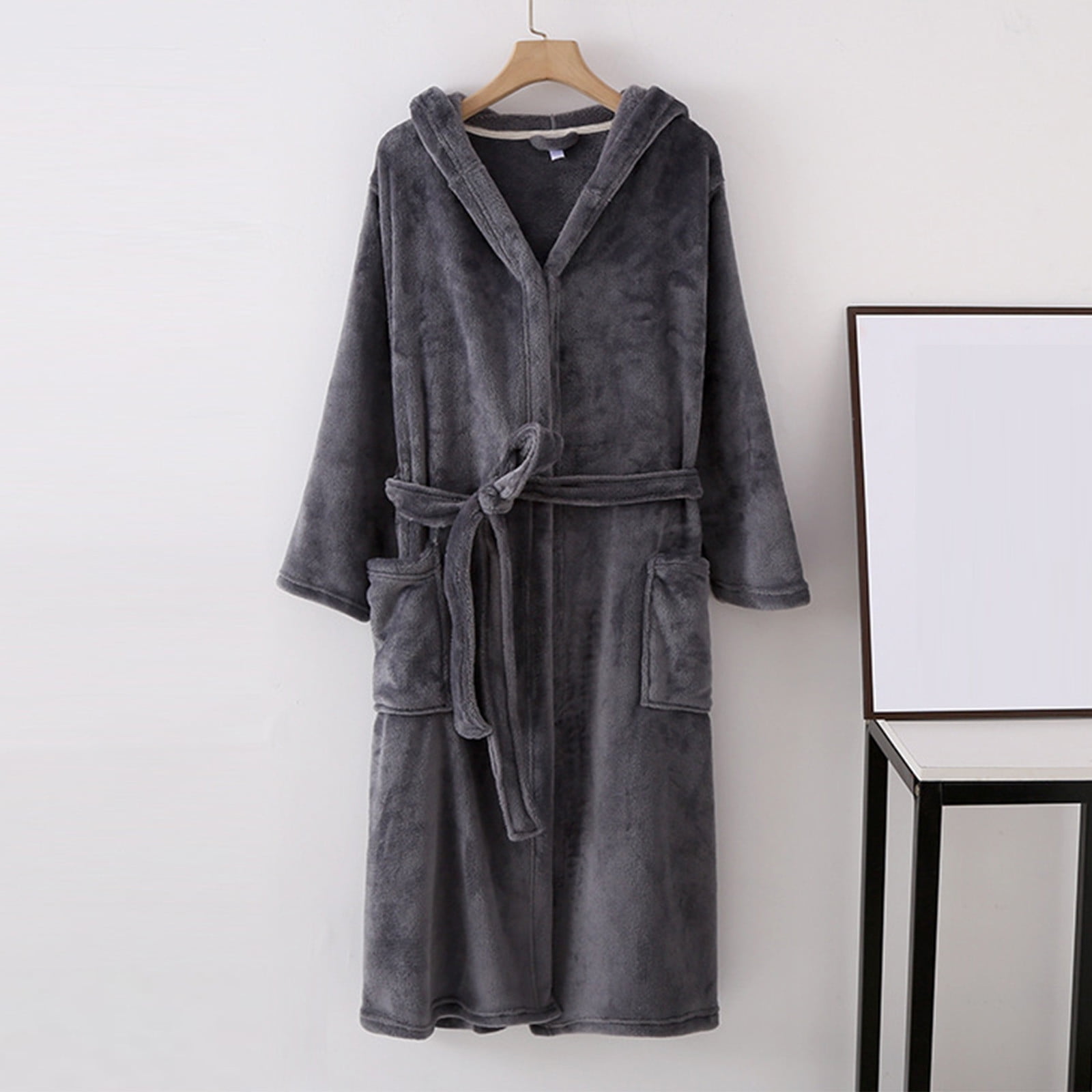 Awdenio Pajamas for Women Plus Size Fire , Womens Solid Bandage Robe ...
