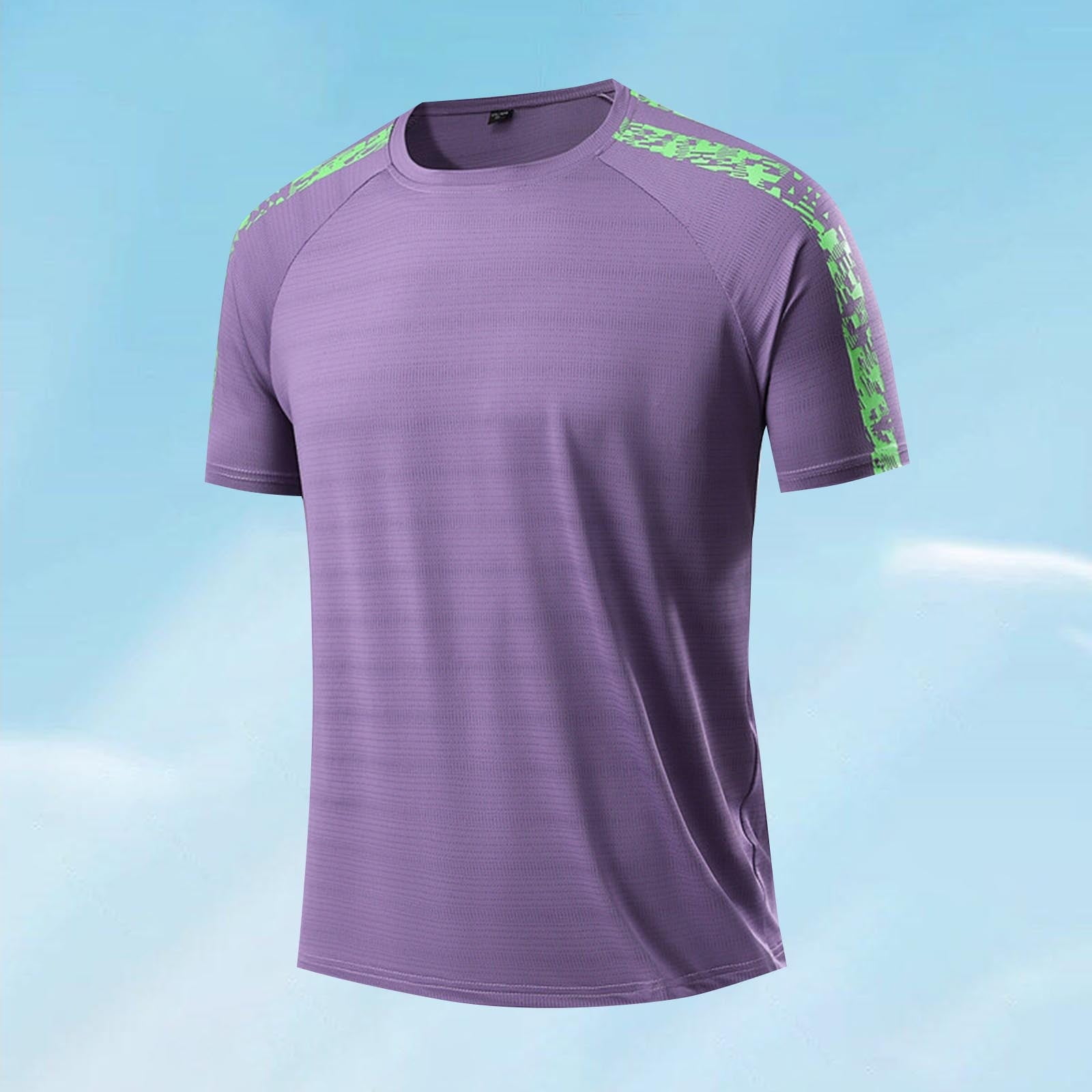 Awdenio Shirts for Men Running Short Sleeve Shirt Sun Protection Quick Dry Moisture Wicking T ...