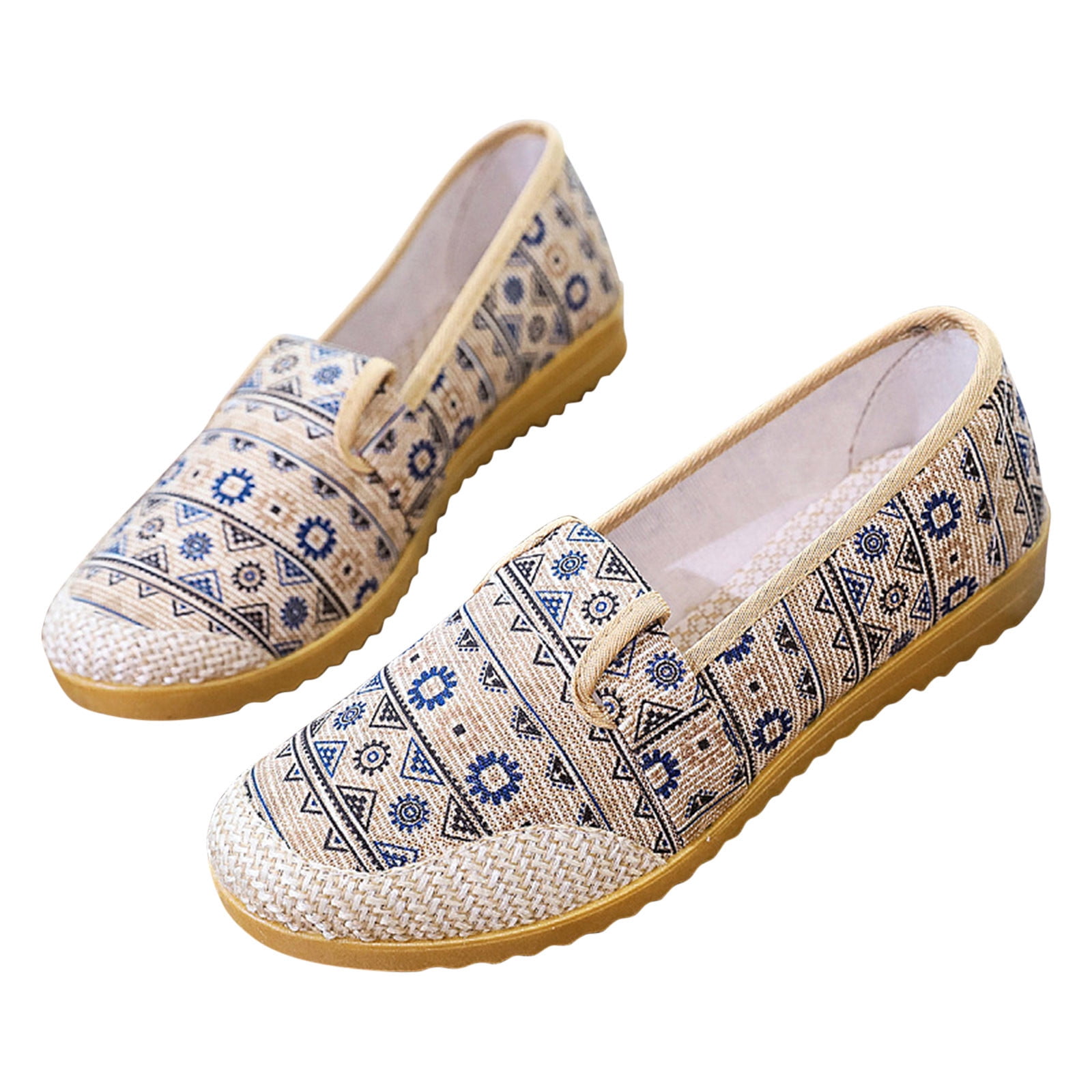 Awdenio Summer Flats Shoes for Women, Fashion Ladies Ventilate Casual ...