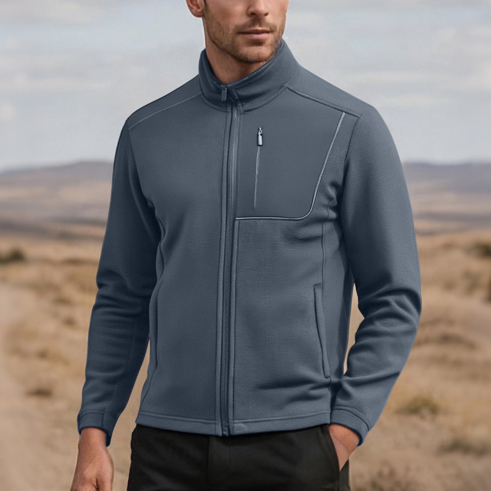 Awdenio Winter Coats for Men Lightweight Warm Soft Polar Long Sleeve ...