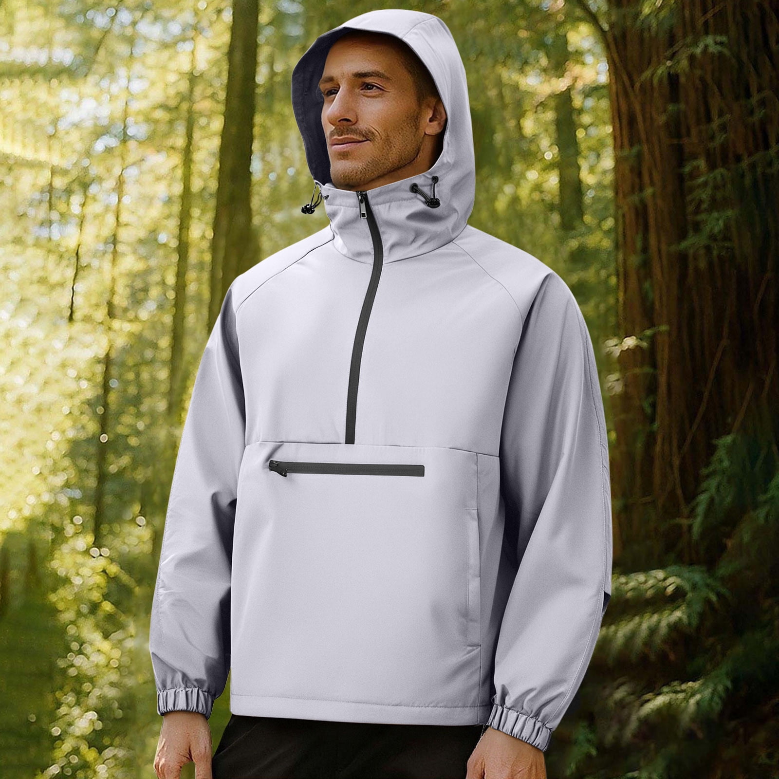 Awdenio Winter Jackets for Men Lightweight Quarter Zip Pullover ...