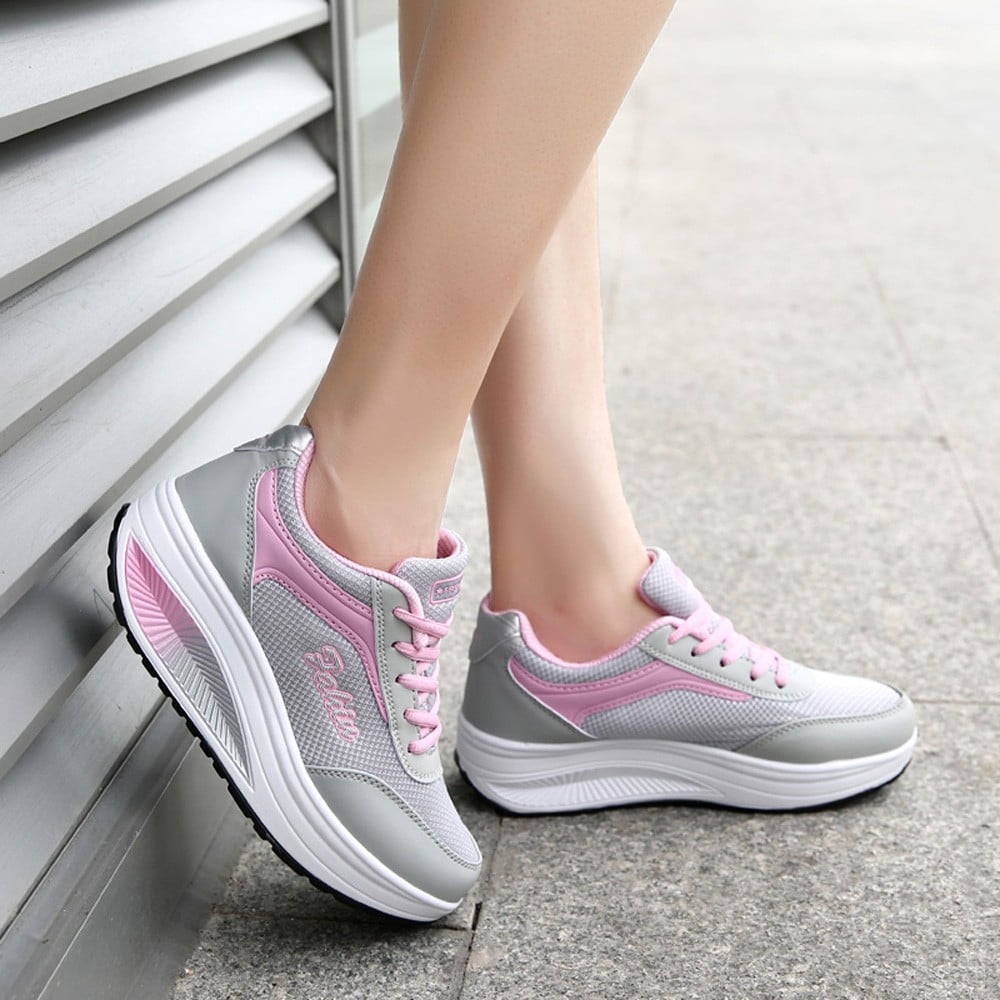 Awdenio Women's Walking Shoes , Fashion Women Mesh Heightening Shoes ...
