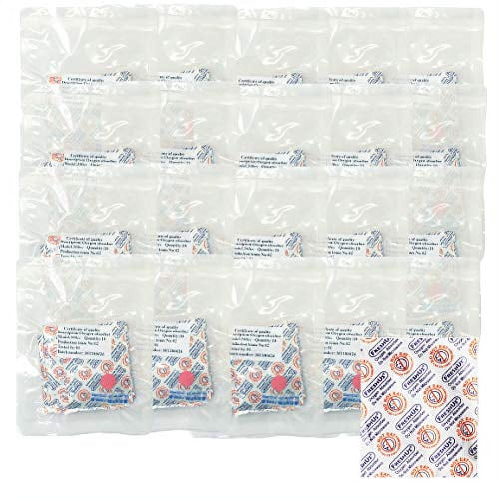 AwePackage 300cc Oxygen Absorber (20 Individual Packs of 10 Packet ...