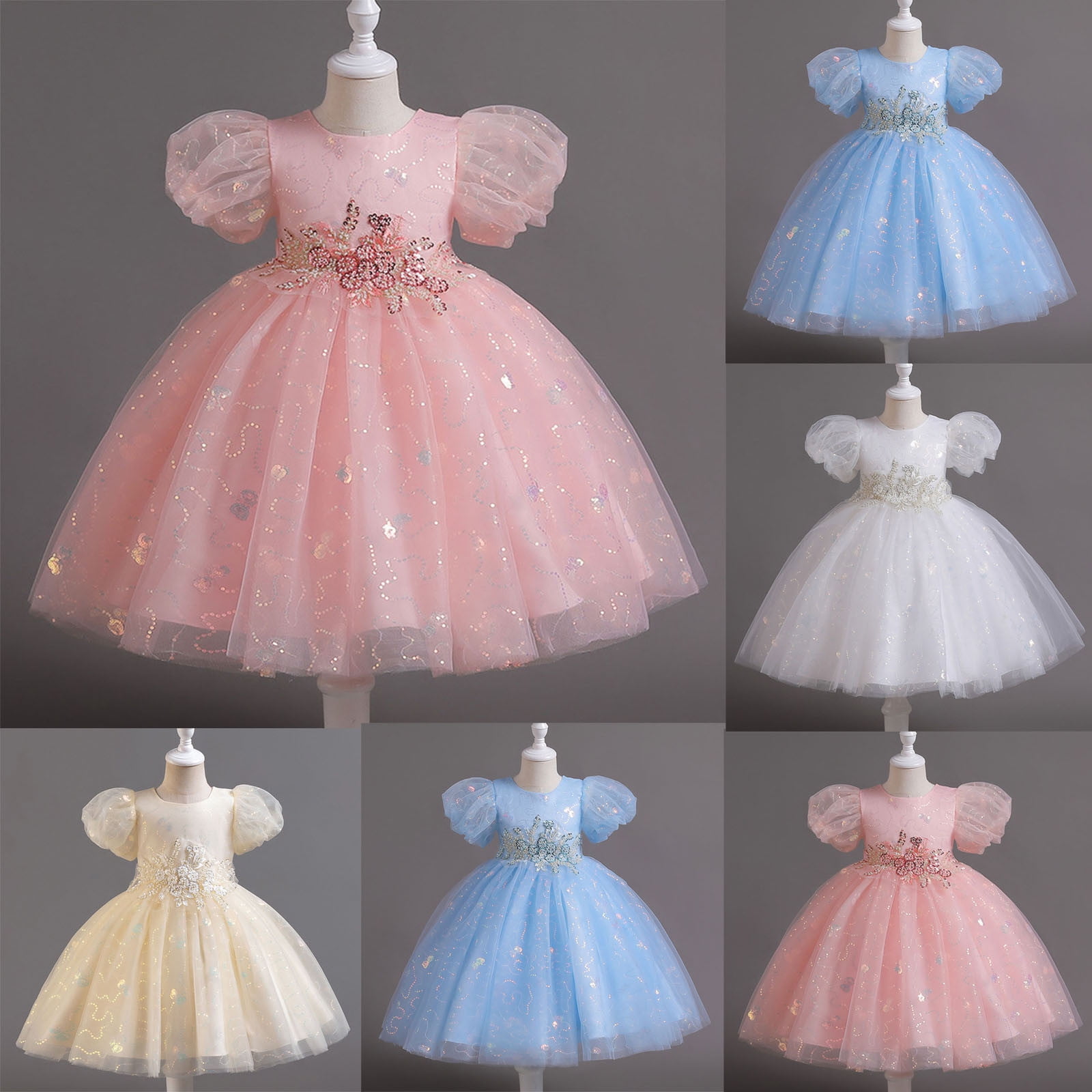 Awejon Girls' Dresses,Dresses for Girls,Flower Girls Maxi Dress ...
