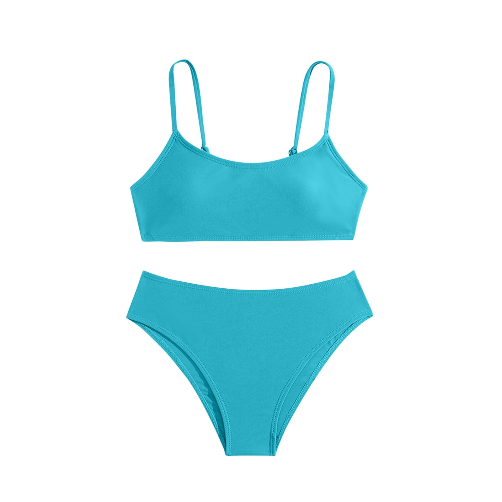 Awejon Swimsuits for Girls,Teen Girls' Swimsuits Two-Piece V-Neck ...