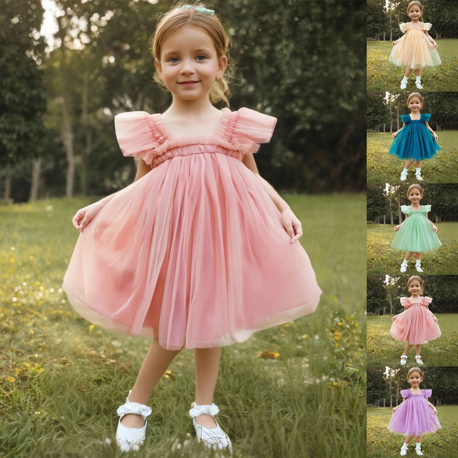 Awejon Toddler Summer Dress,Kids Dress,Baby Girl Summer Dress Casual ...