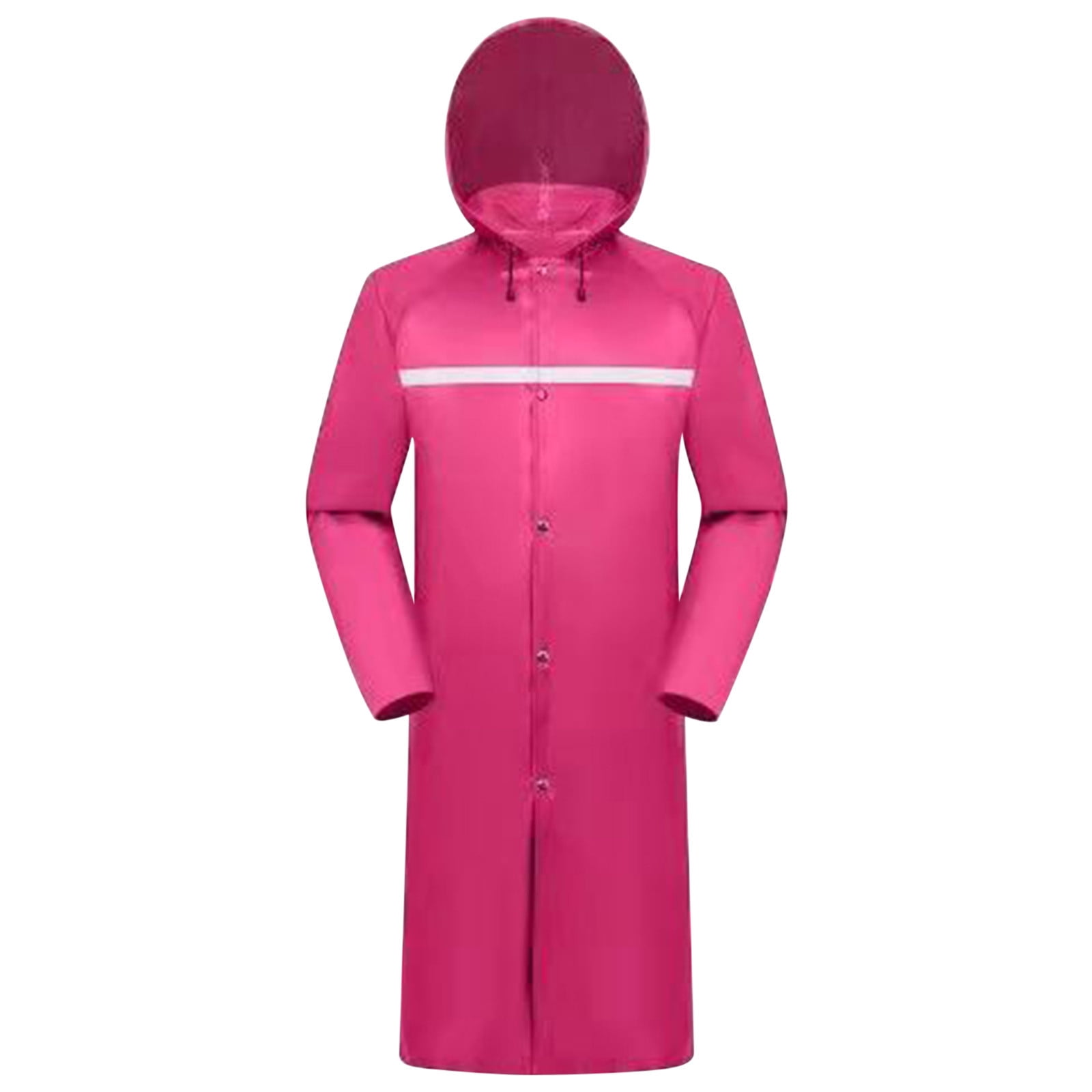 Awenio Rain Jacket Men Long Hooded Safety Rain Jacket Waterproof ...