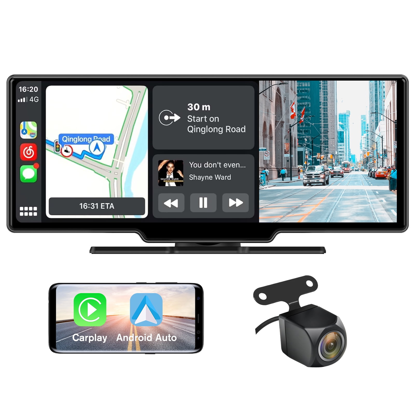 Free Shipping! Awesafe 10.25 Inch IPS Touch Screen Wireless Carplay ...
