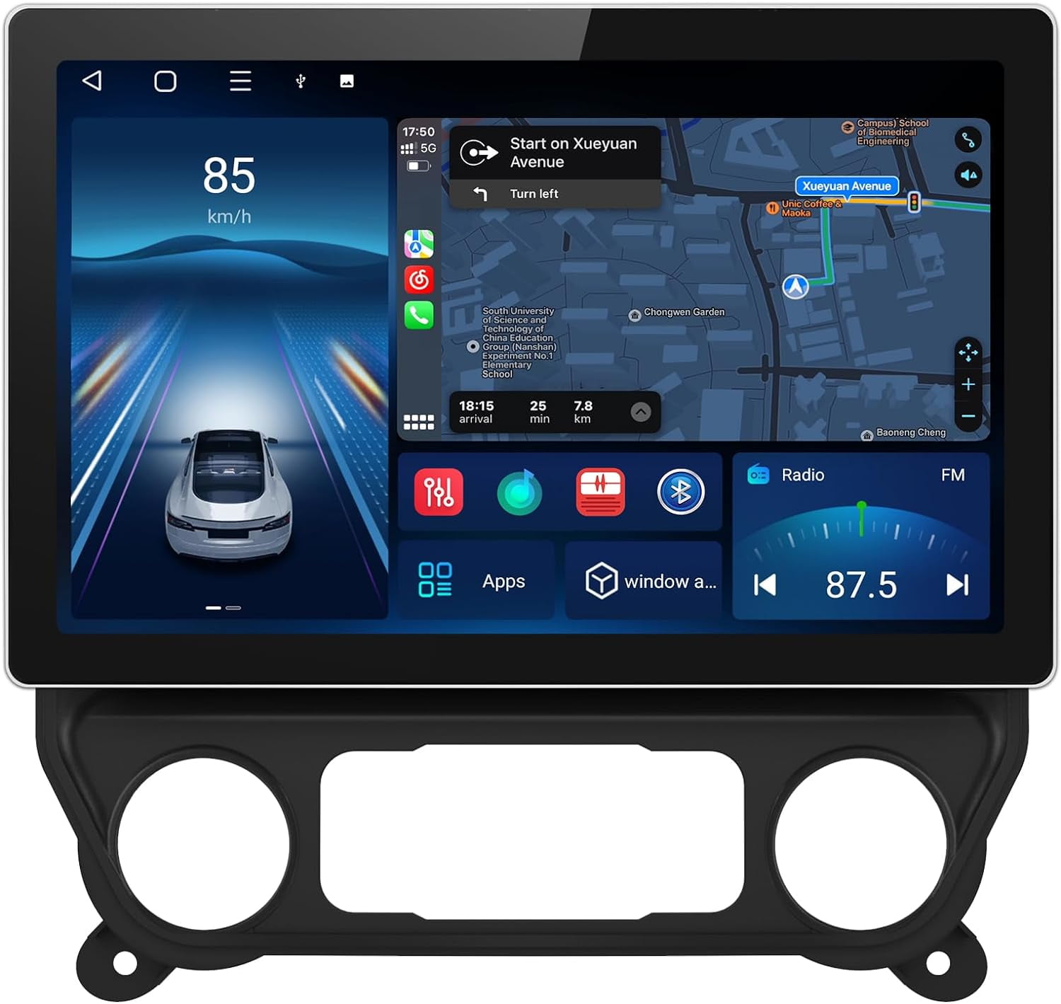 Awesafe 13.1 inch Touch Screen Car Radio Stereo with Wireless CarPlay ...