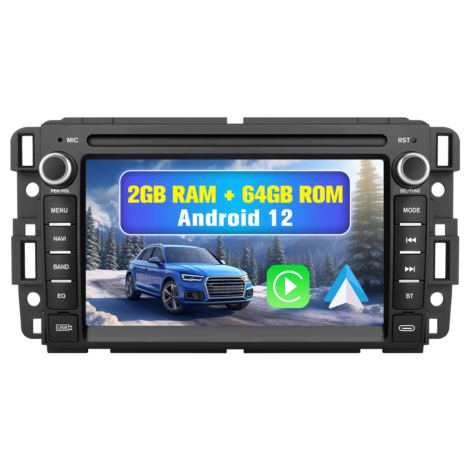Awesafe 2G+64G Wireless Carplay Car Stereo Radio for Chevy Chevrolet ...
