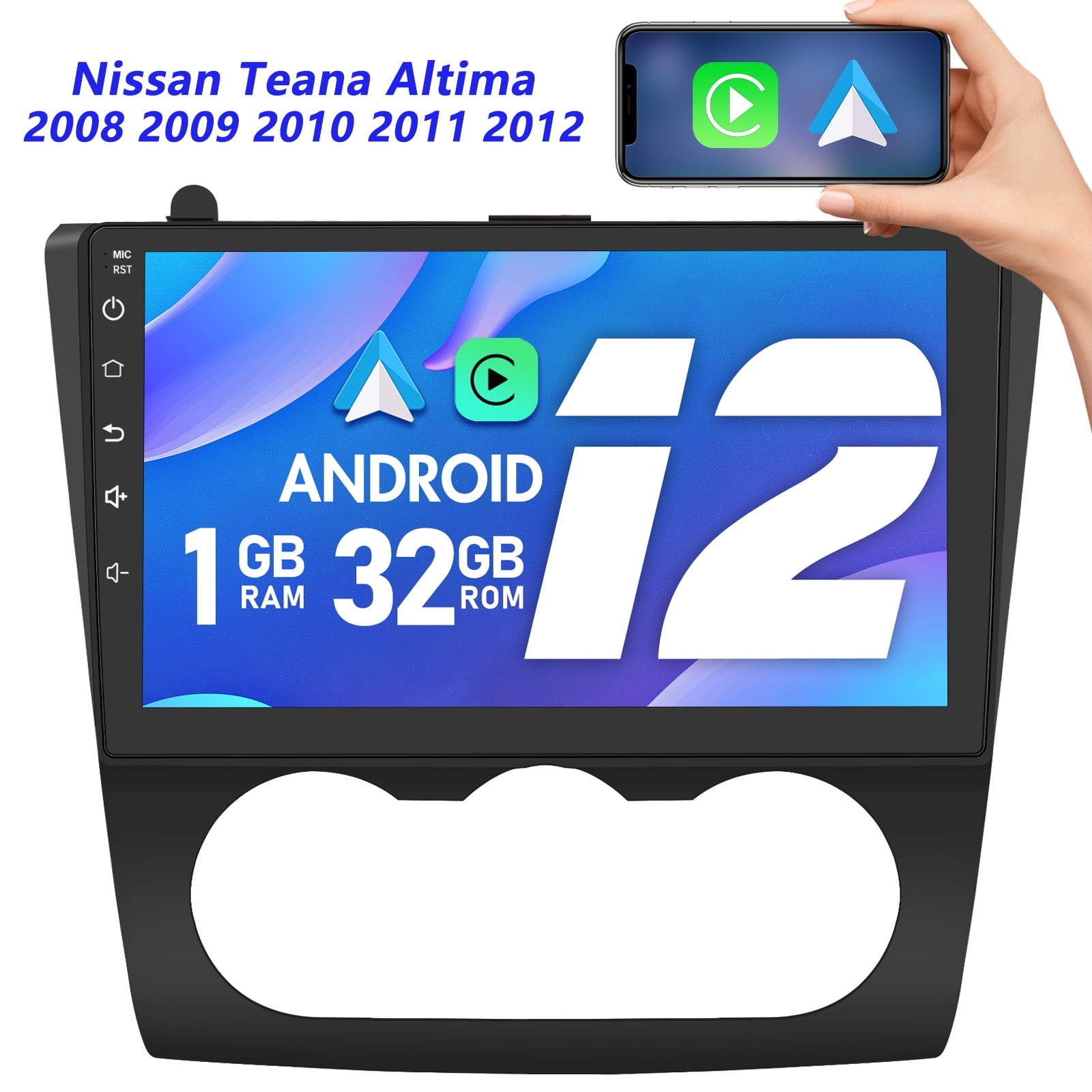 Awesafe 9-inch Android 12 Car Radio for Nissan Altima 2008-2012, In ...