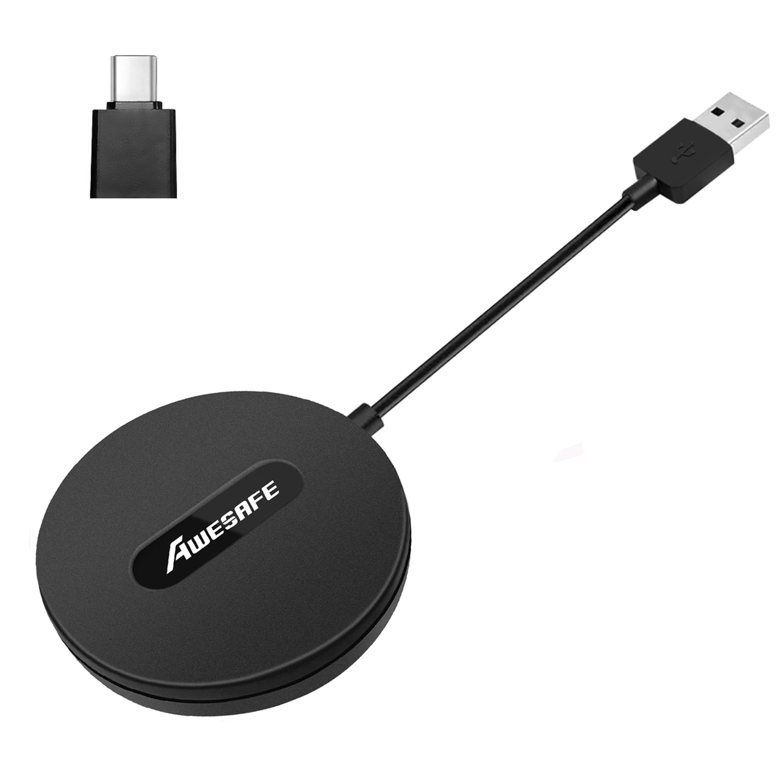 Awesafe Wireless Carplay Adapter Dongle, Hands-Free Kit for iPhone, USB ...
