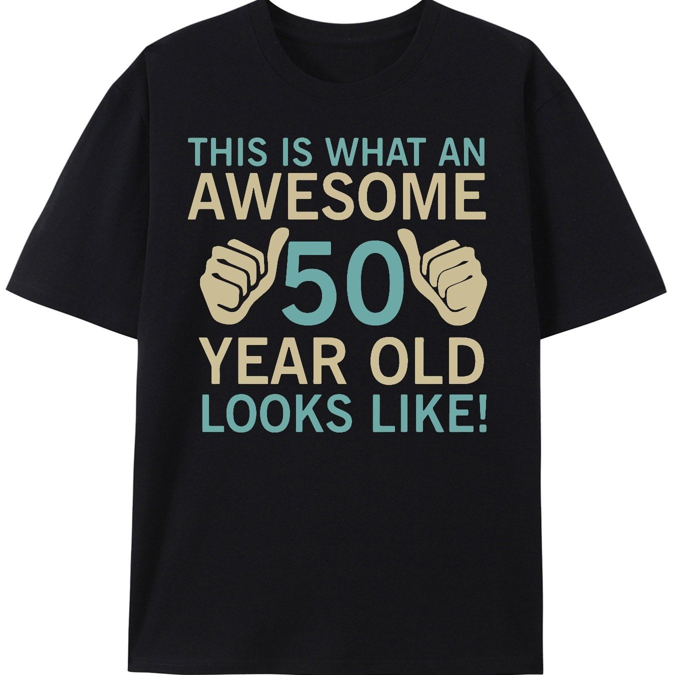 Awesome 50 Year Old Looks Like Adults 50th Birthday T-Shirt Men's Top ...