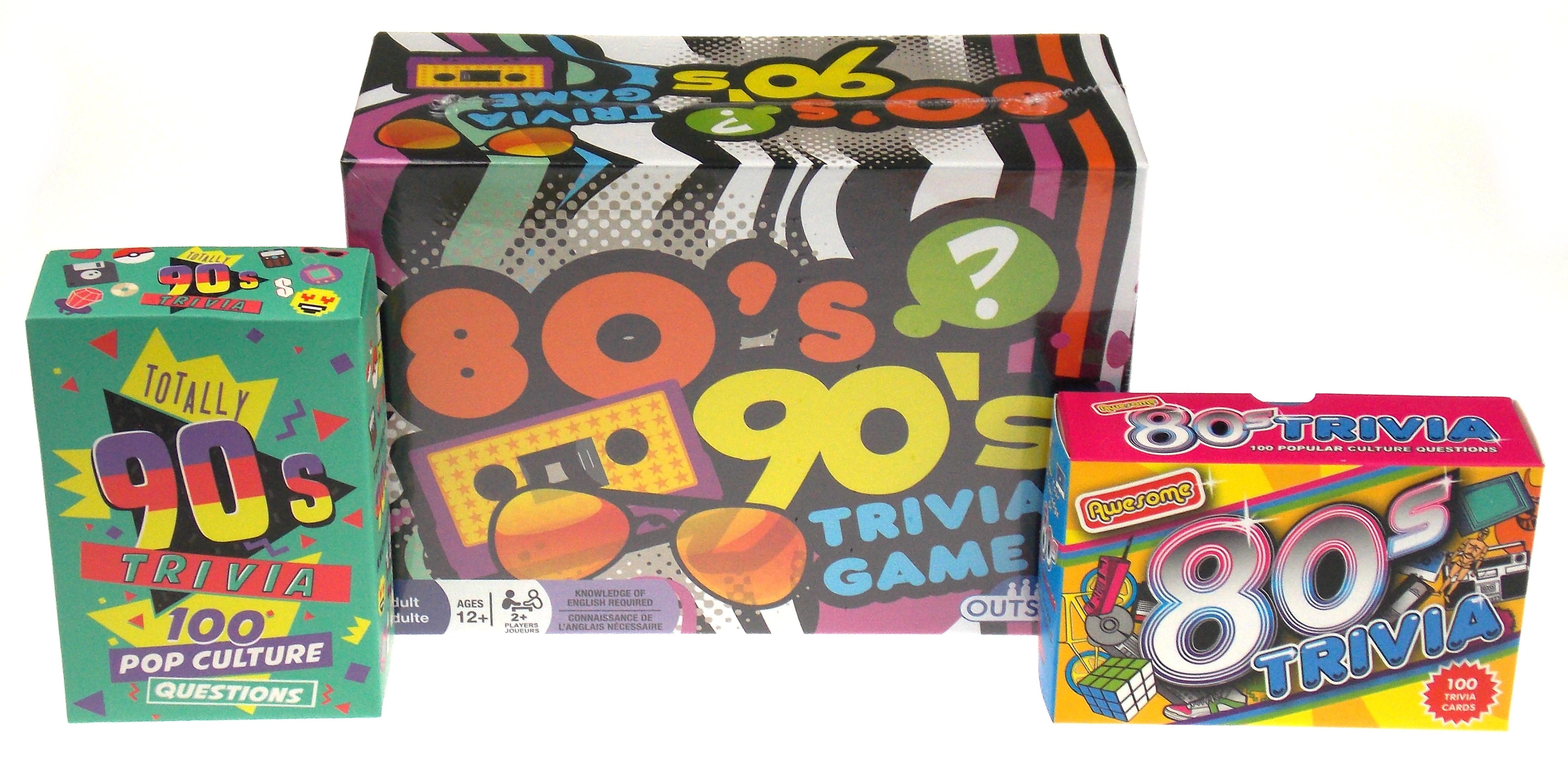 Awesome 80's Trivia, Totally 90's Trivia & 80's 90's Trivia Game Bundle ...