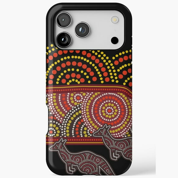 Awesome Aboriginal Dot Art Pattern Phone Case Protective and Compatible ...