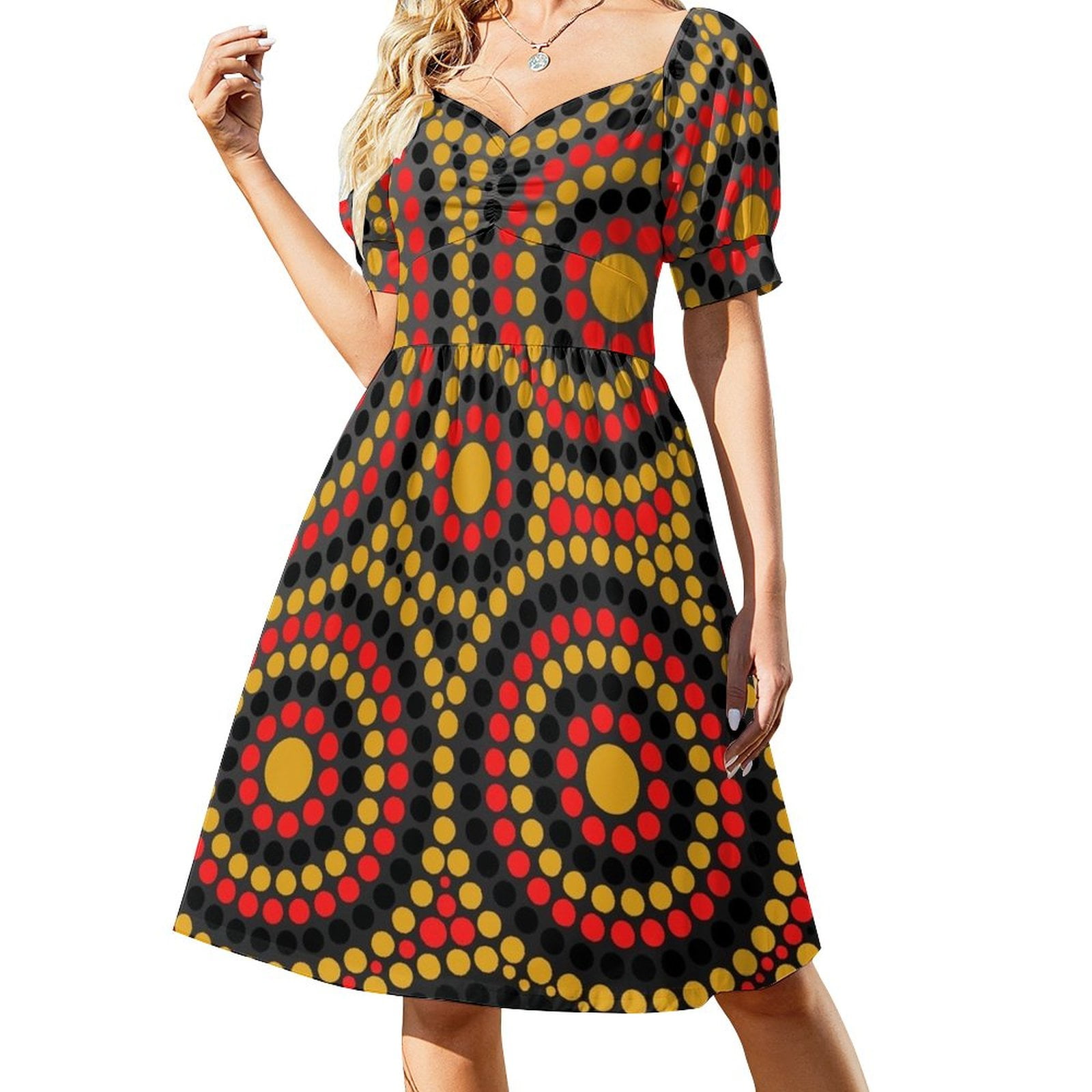 Awesome Aboriginal Dot Art Sleeveless Dress women's summer jumpsuit ...