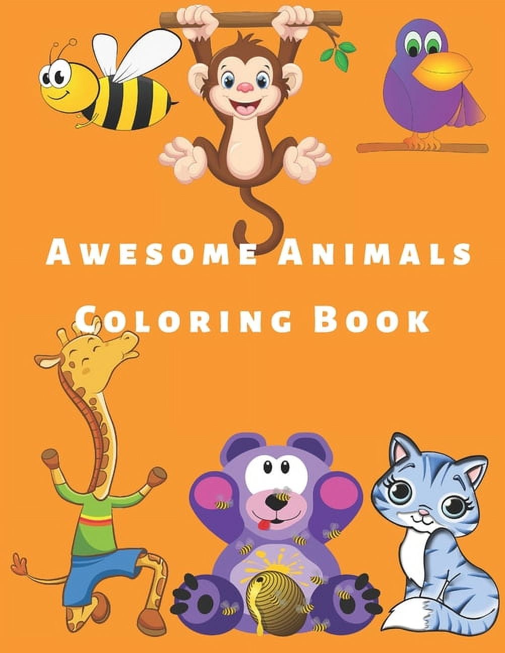 Awesome Animals Coloring Book: Animals Coloring book For Kids ] 100 ...