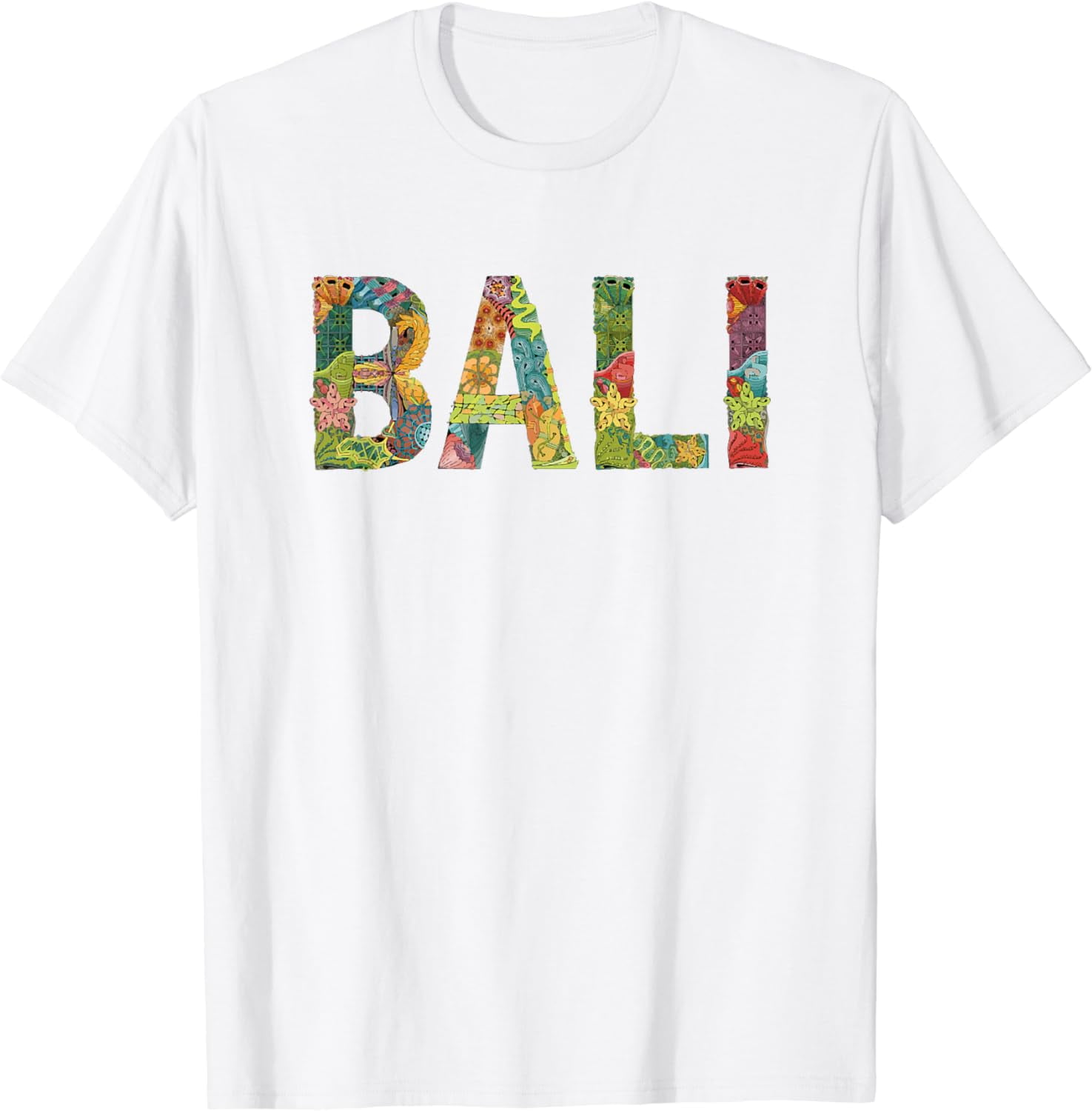 Awesome Bali Design With Jungle Font And Beautiful Colors T-Shirt ...