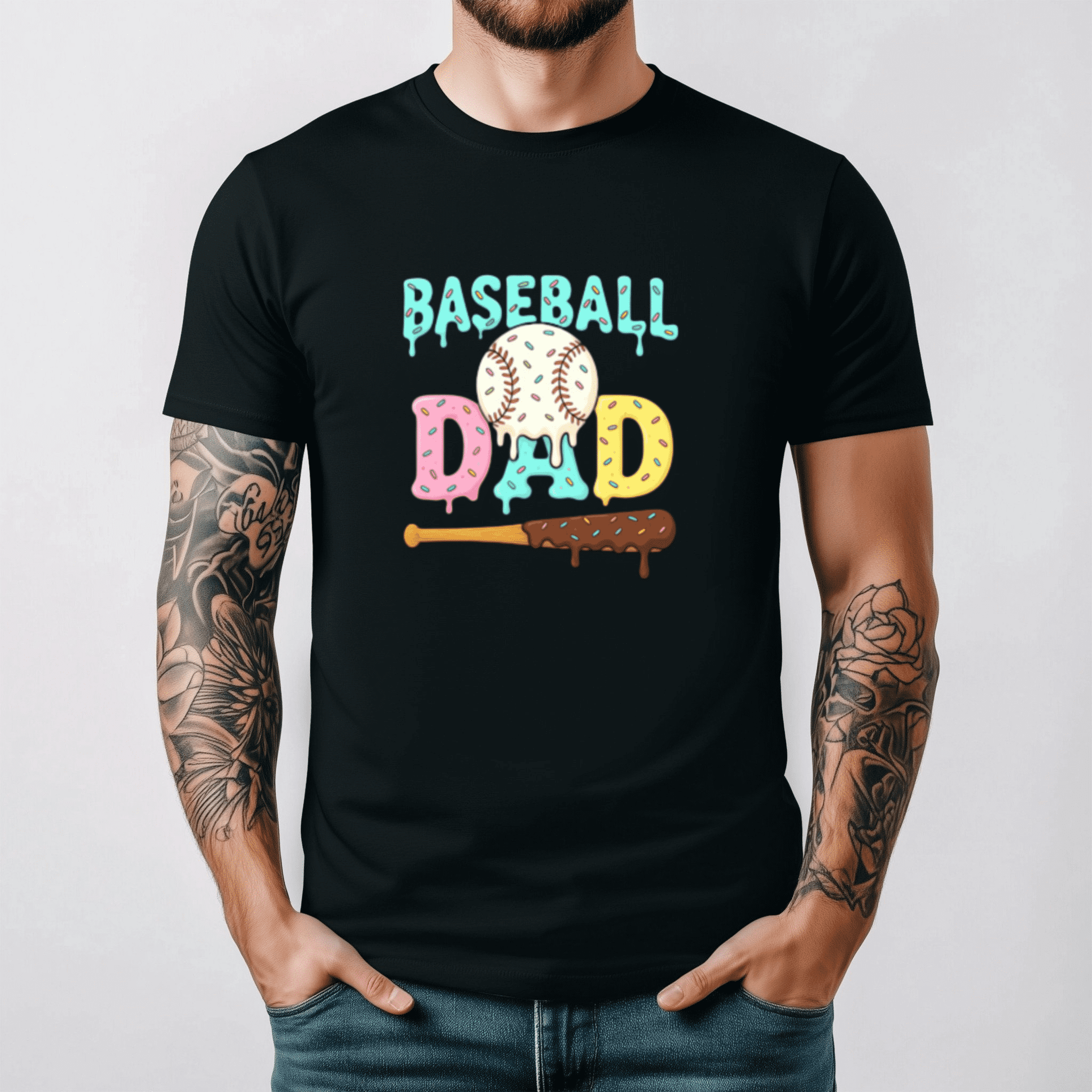 Awesome Baseball Game Ice Cream With Sprinkles Graphic Funny Shirt Top ...