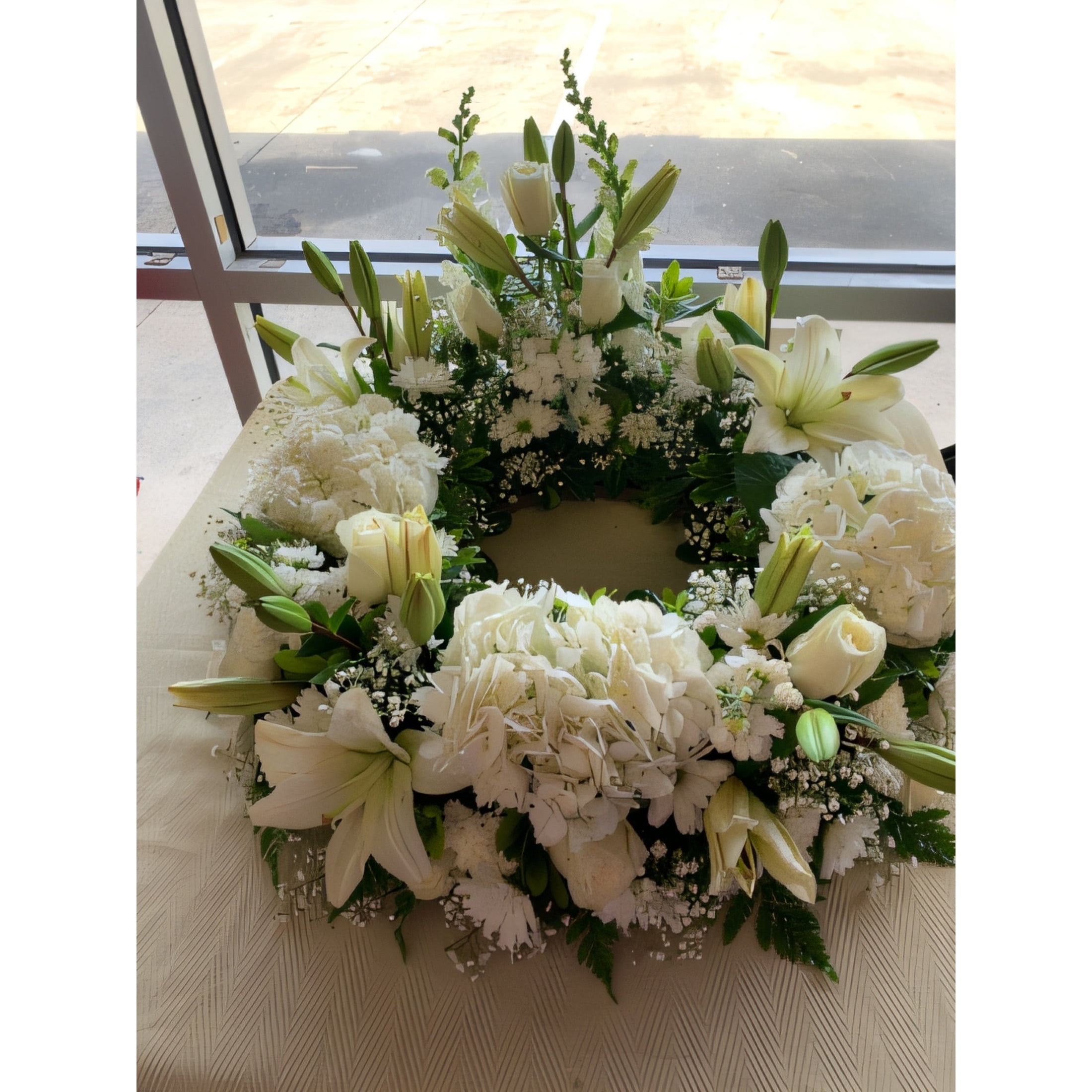 Awesome Blossom Florist Funeral Urn Wreath Arrangement - Walmart.com