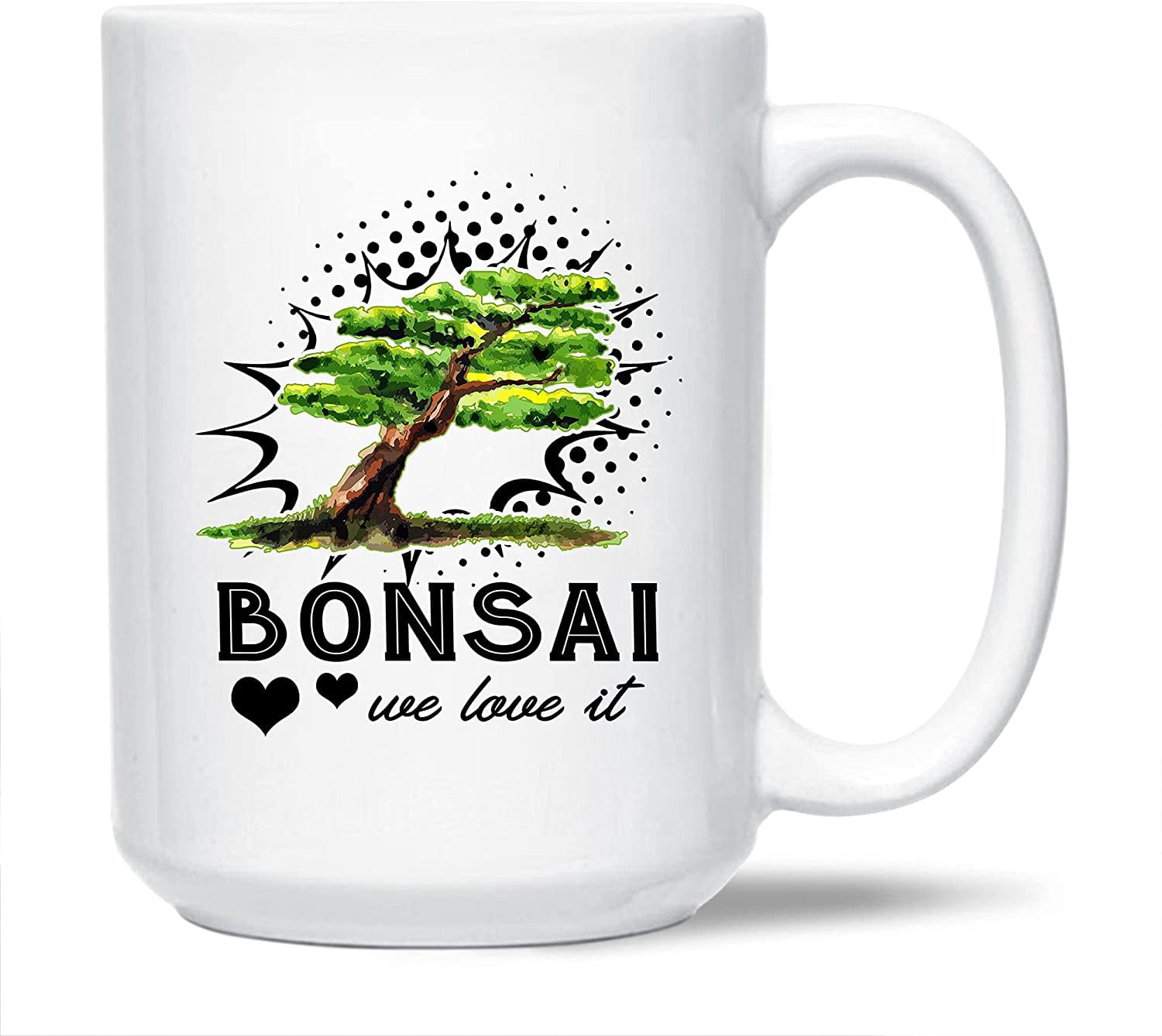 Awesome Bonsai Decorative Mug, Bonsai We Love It Pottery Teacup, Unique ...