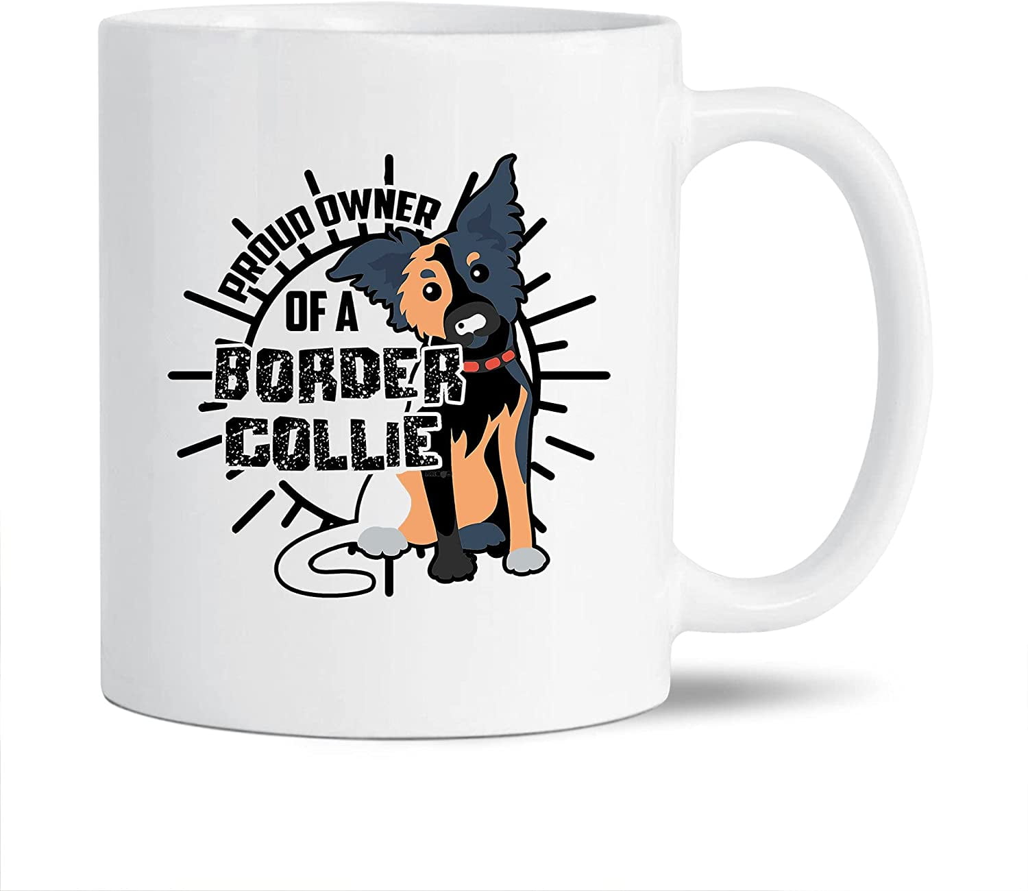 Awesome Border Collie Decorative Mug, Proud Owner Of A Border Collie ...