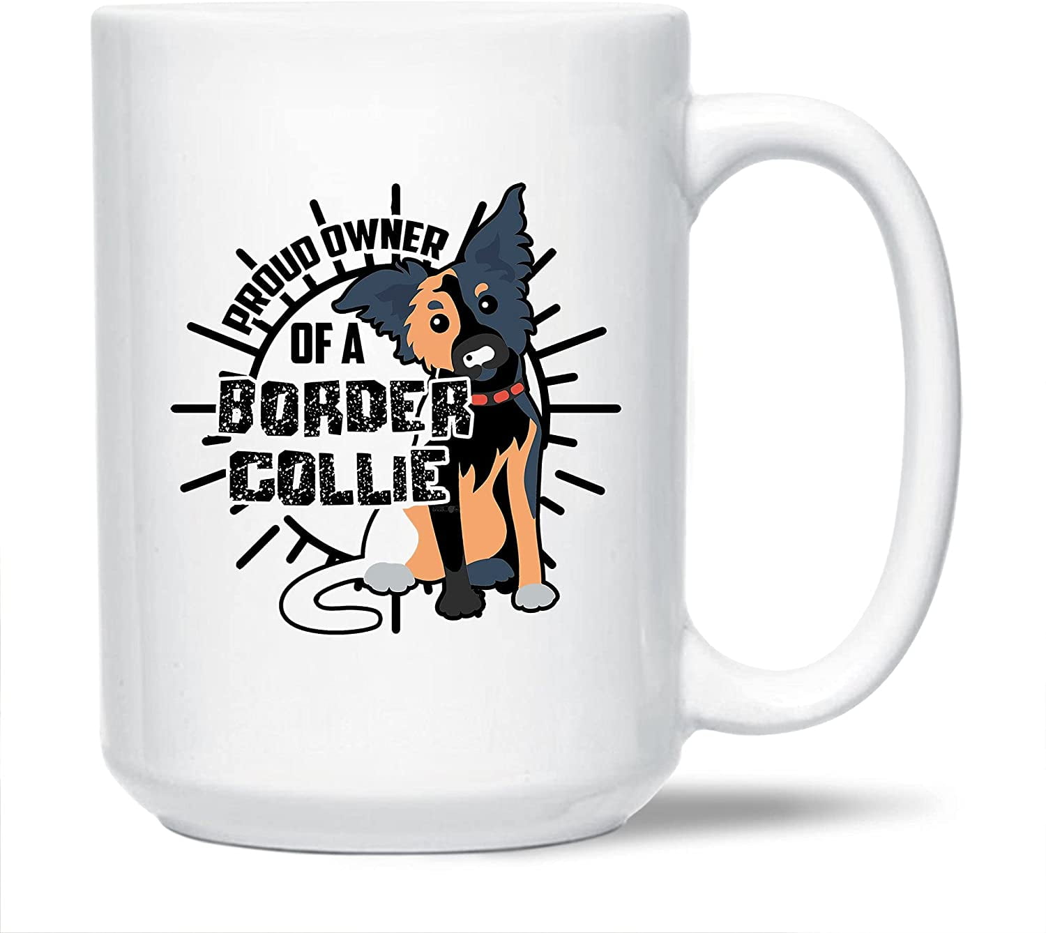 Awesome Border Collie Decorative Mug, Proud Owner Of A Border Collie ...