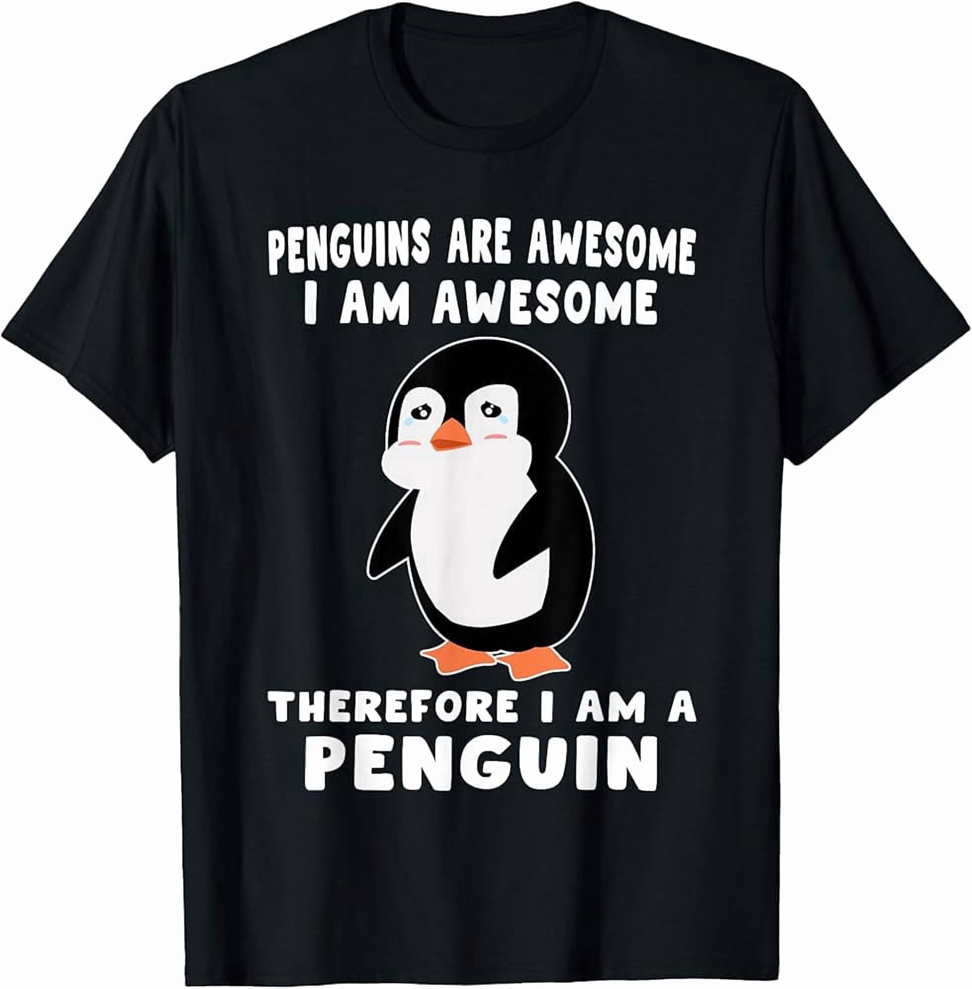 Awesome Cartoon "I Am a Penguin" T-Shirt for Penguin Lovers - Cute ...